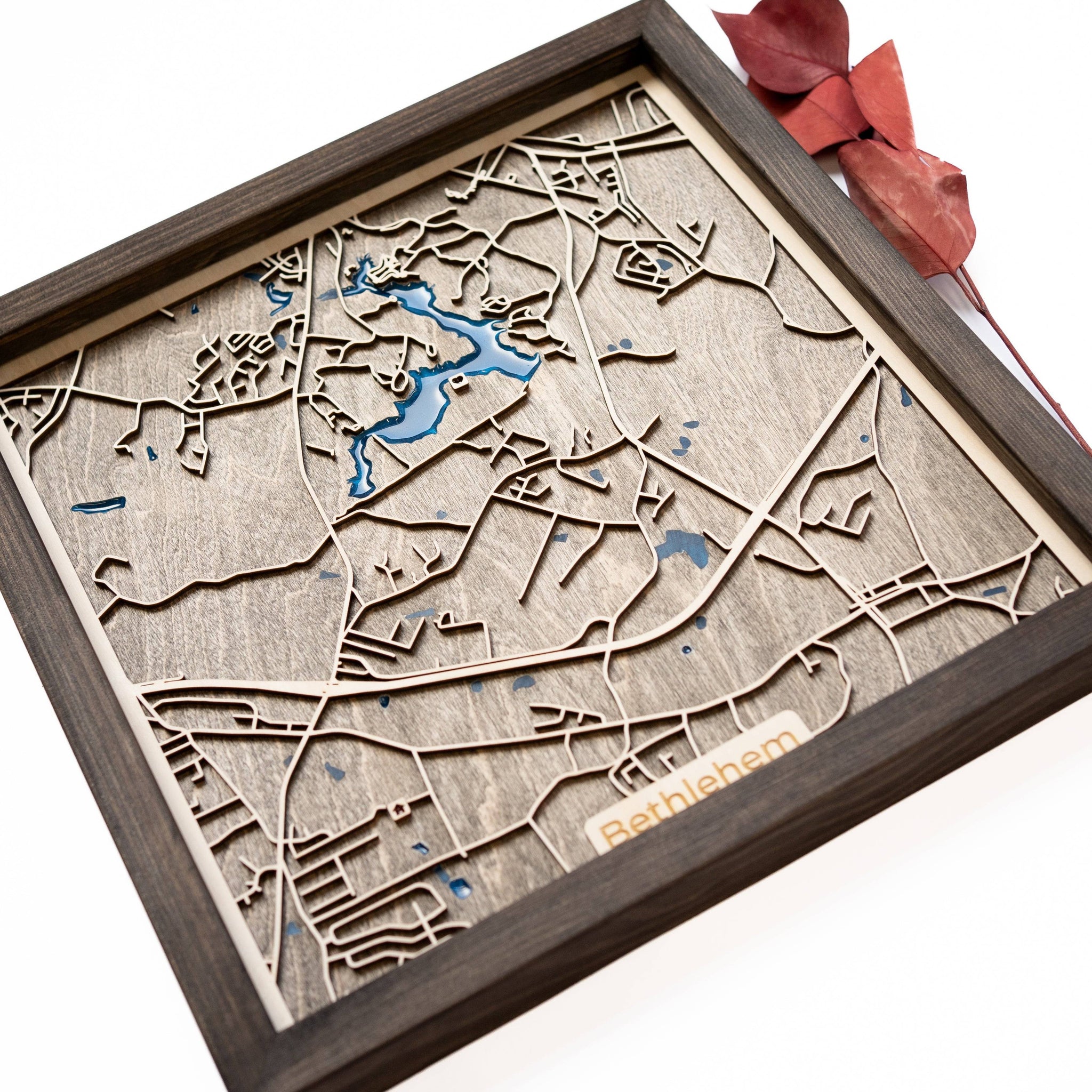 Bethlehem Themed Gift | Custom Wooden Map | DifferentMaps