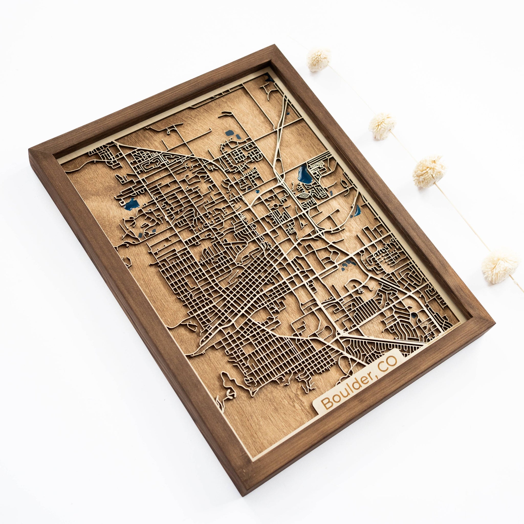 Boulder Themed Gift | Custom Wooden Map | DifferentMaps