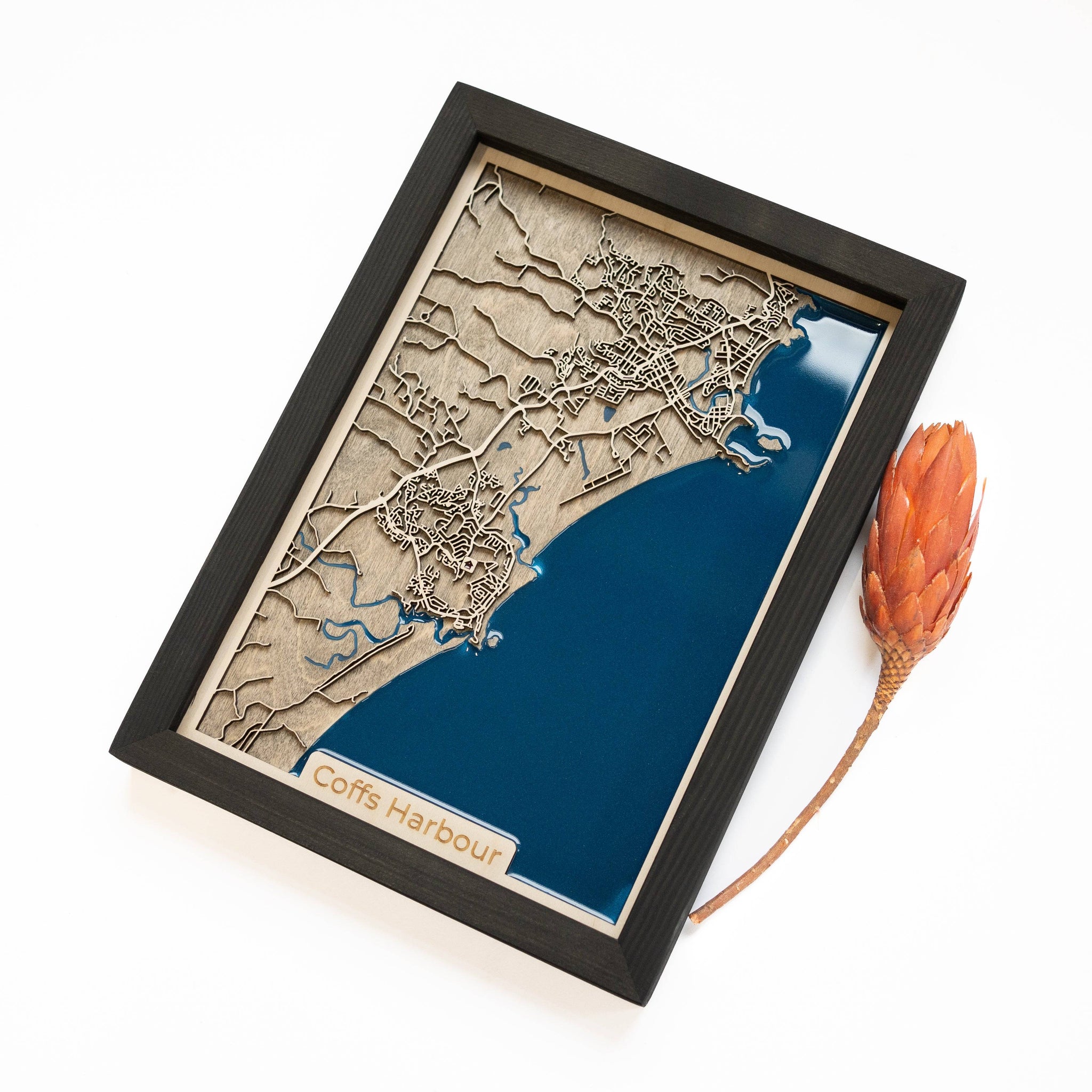 Coffs Harbour Themed Gift | Coastal City Map | DifferentMaps