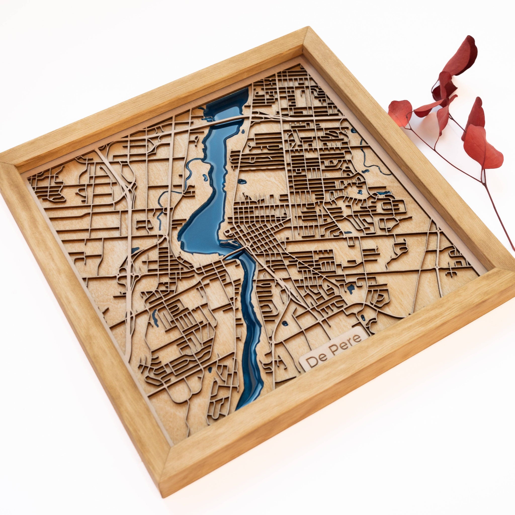 De Pere Themed Gift | ustom Wooden Map | DifferentMaps