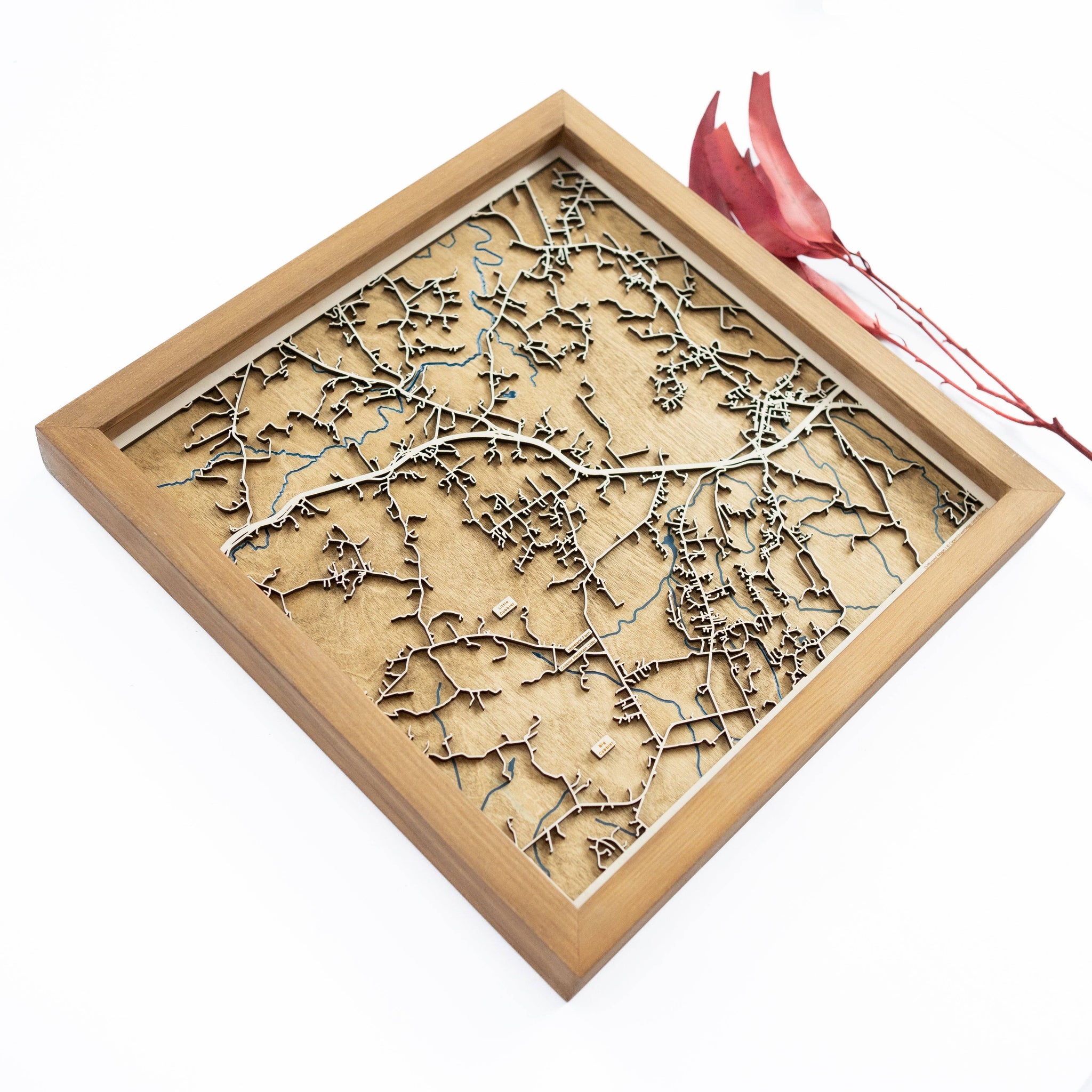 Delaplane Themed Gift | Wooden Wall Art | DifferentMaps