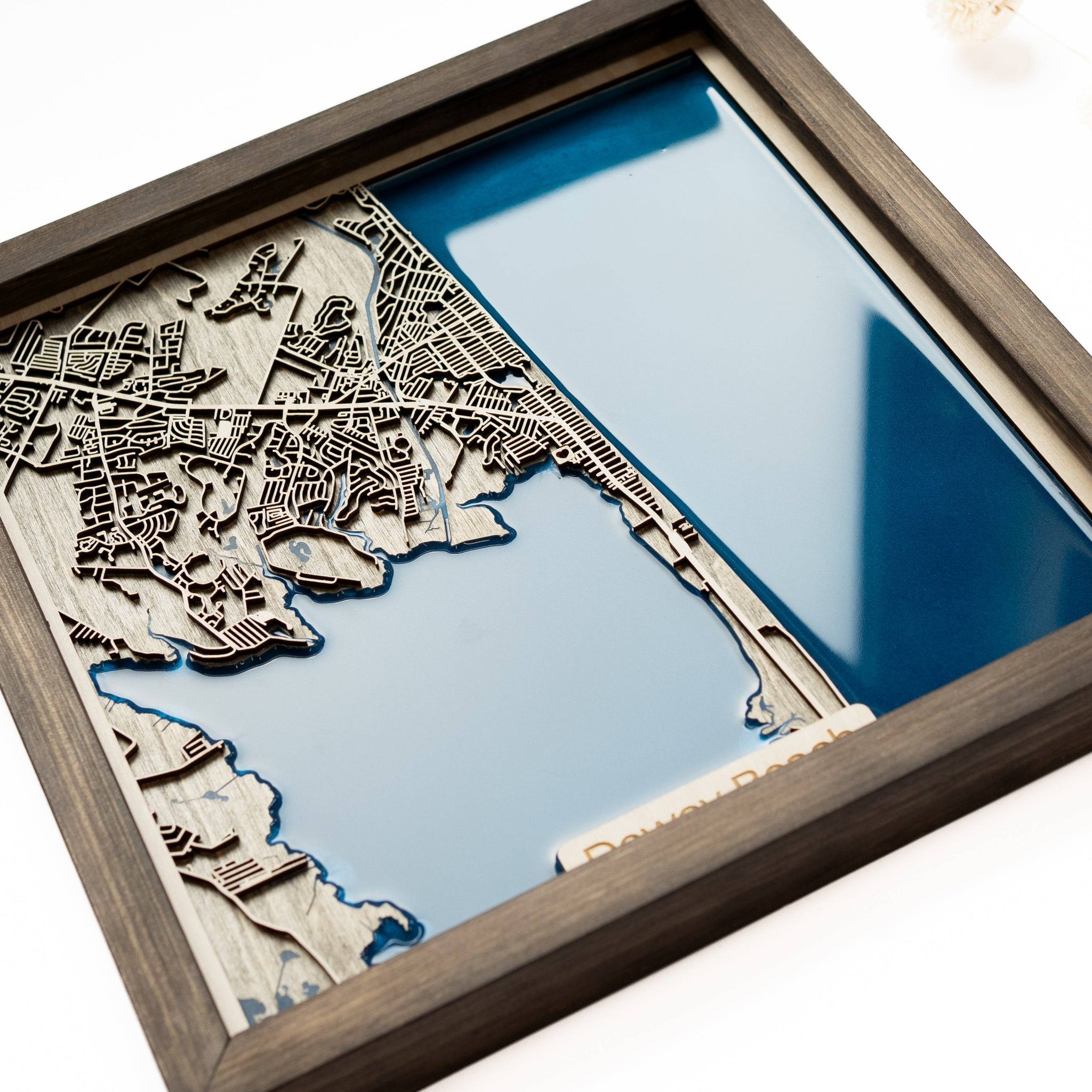 Dewey Beach Themed Gift | Custom Wooden Map | Different Maps