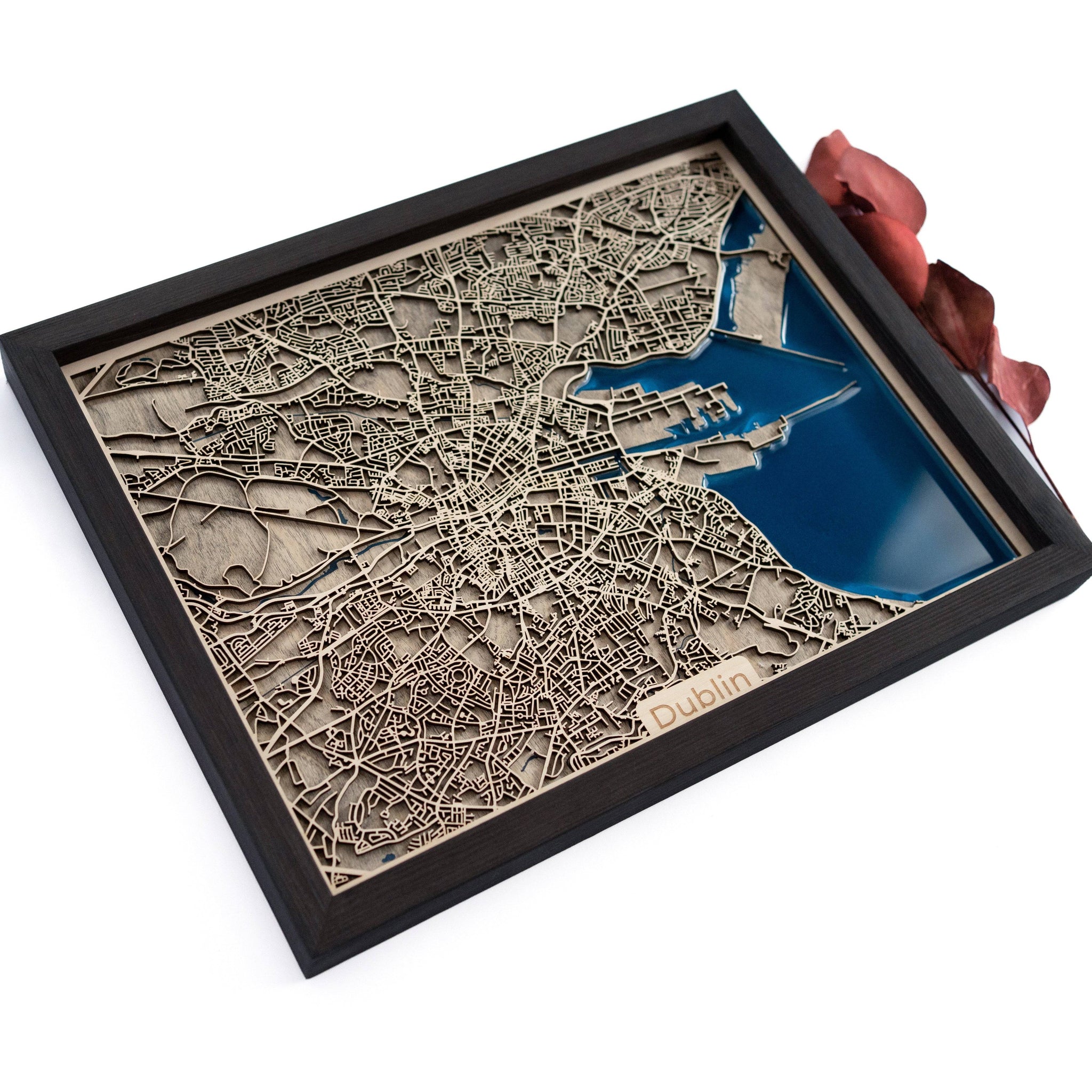 Dublin Themed Gift | Wood Wall Art | Custom City Map