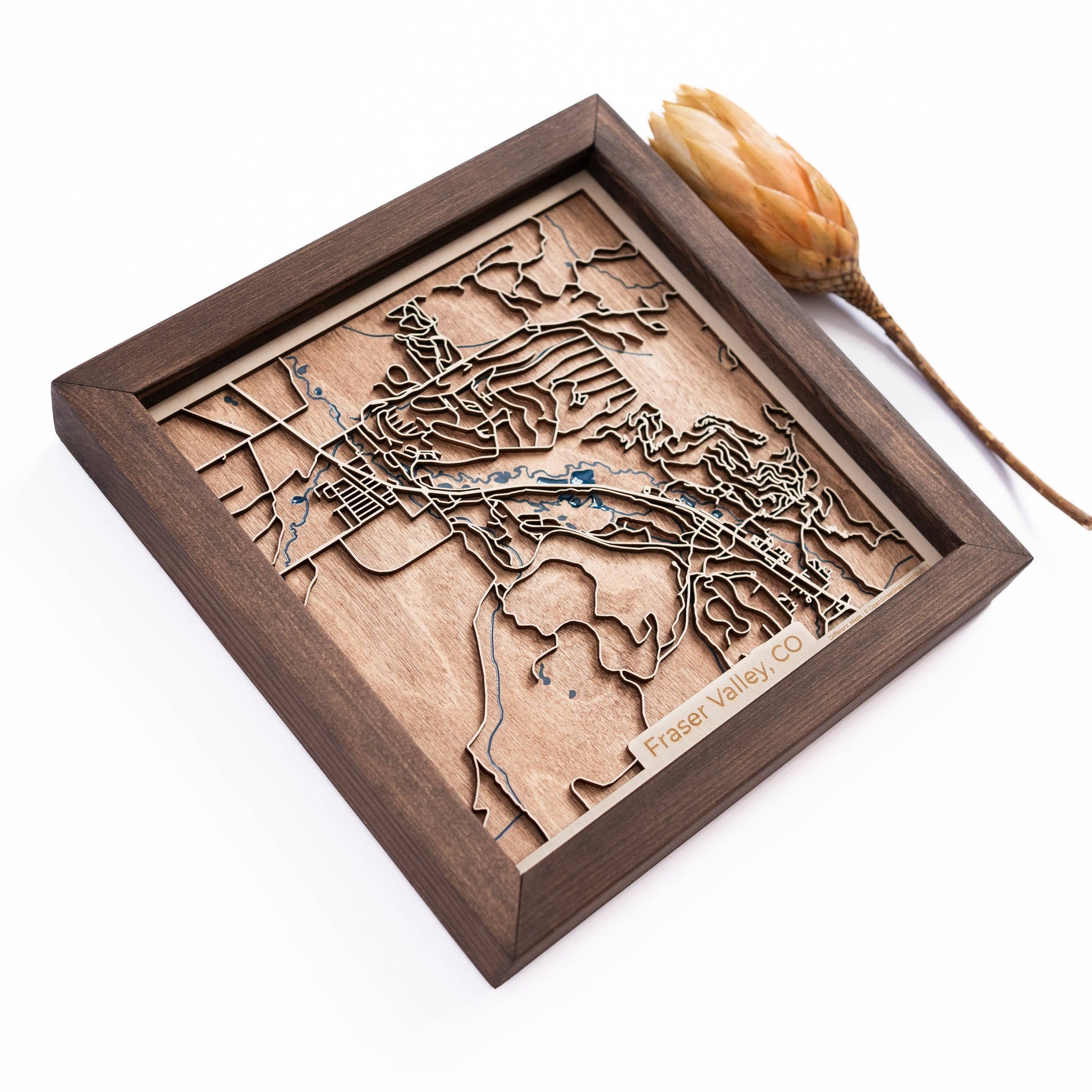 Fraser Valley Themed Gift | Wooden Wall Art | DifferentMaps