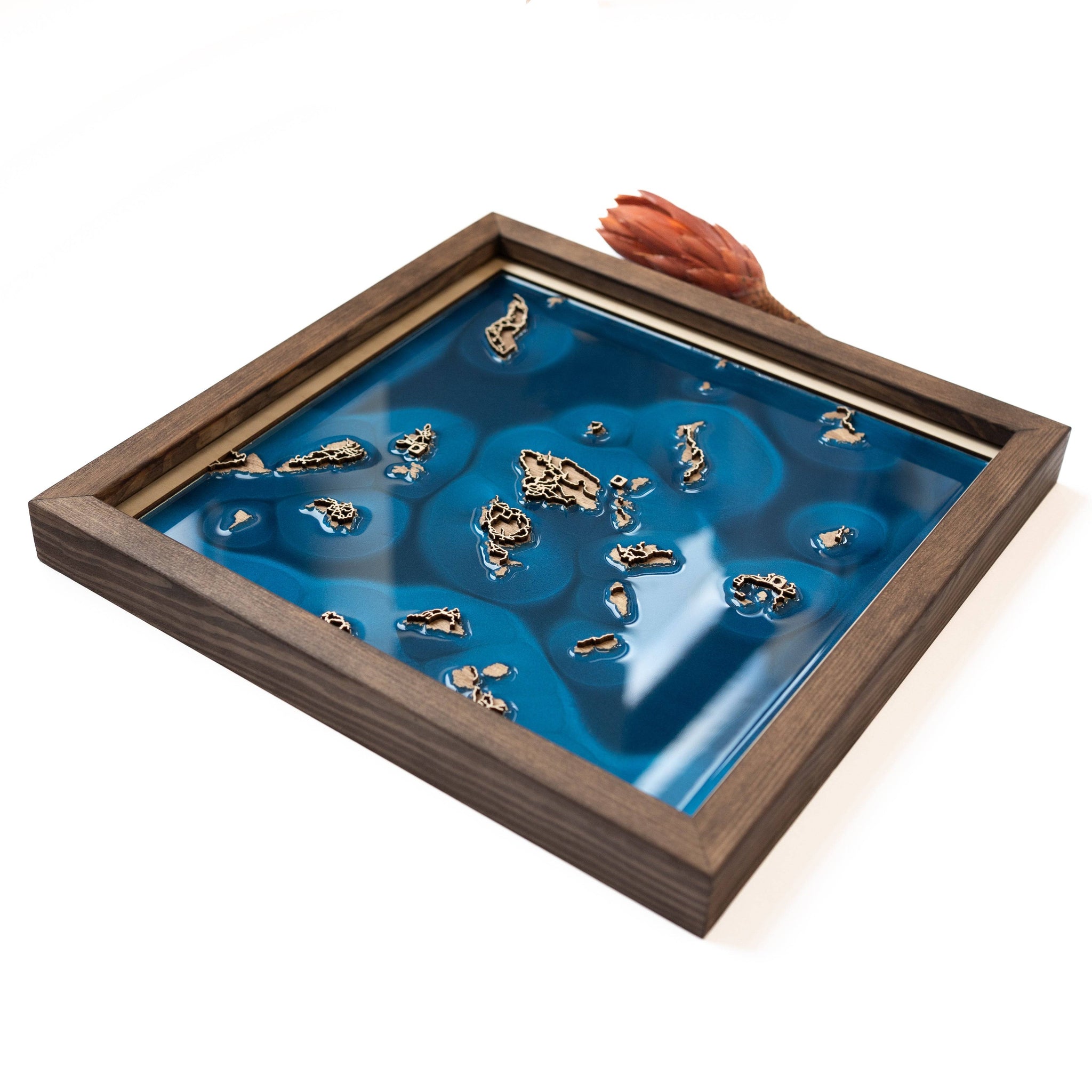 Greece Islands Themed Gift | Wooden Map | Meaningful Gift