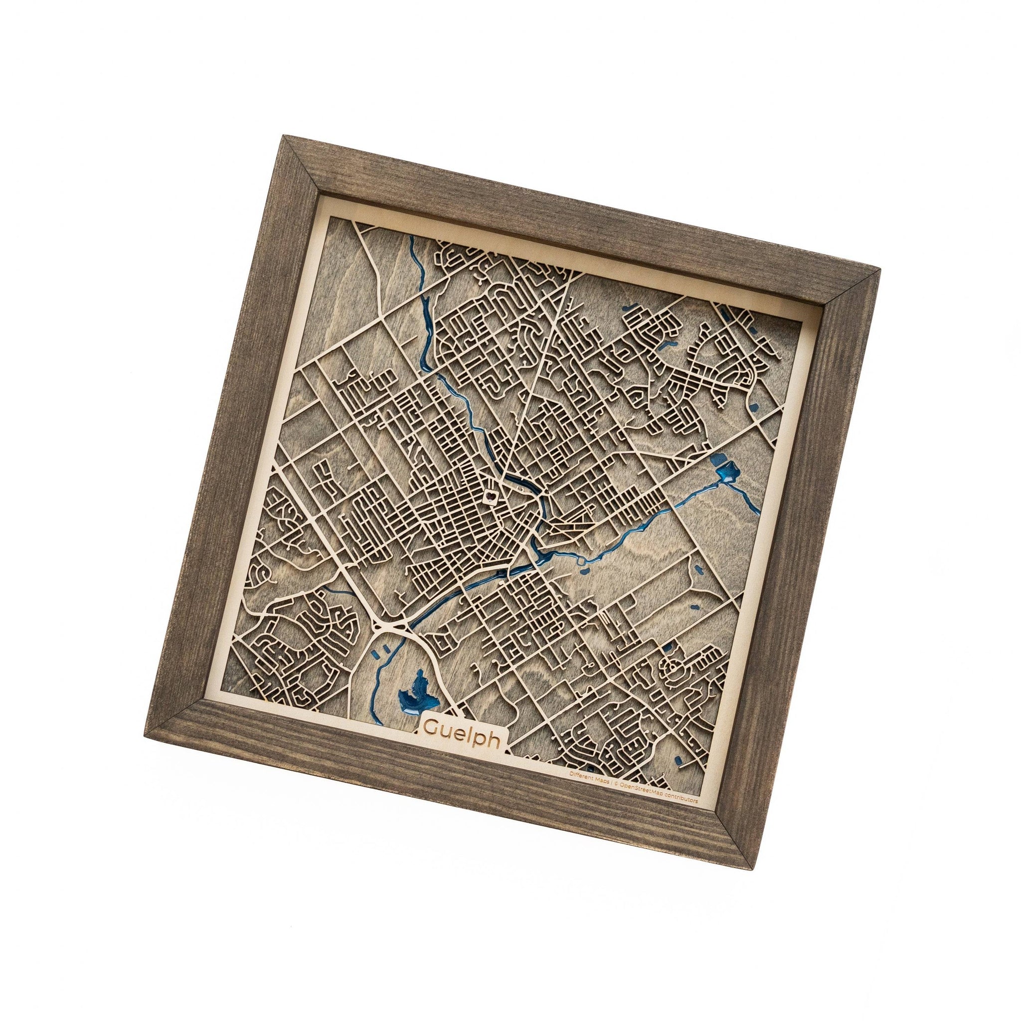 Guelph Themed Gift | Special Wooden Map | Different Maps