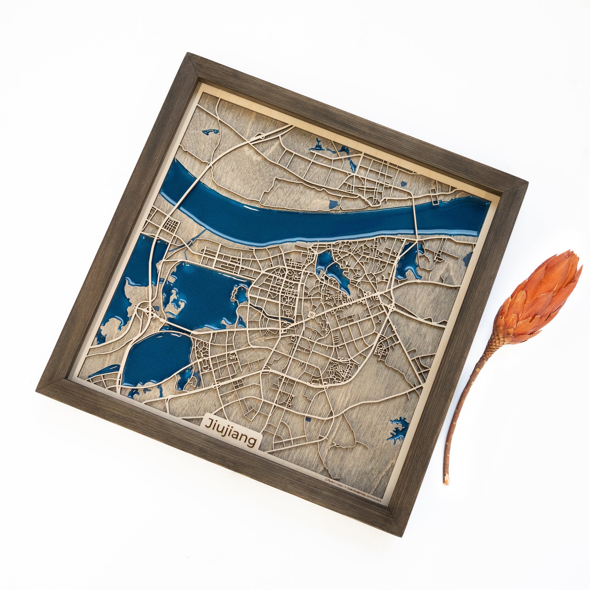 Jiujiang Themed Gift | Original Map Artwork | Wall Decor