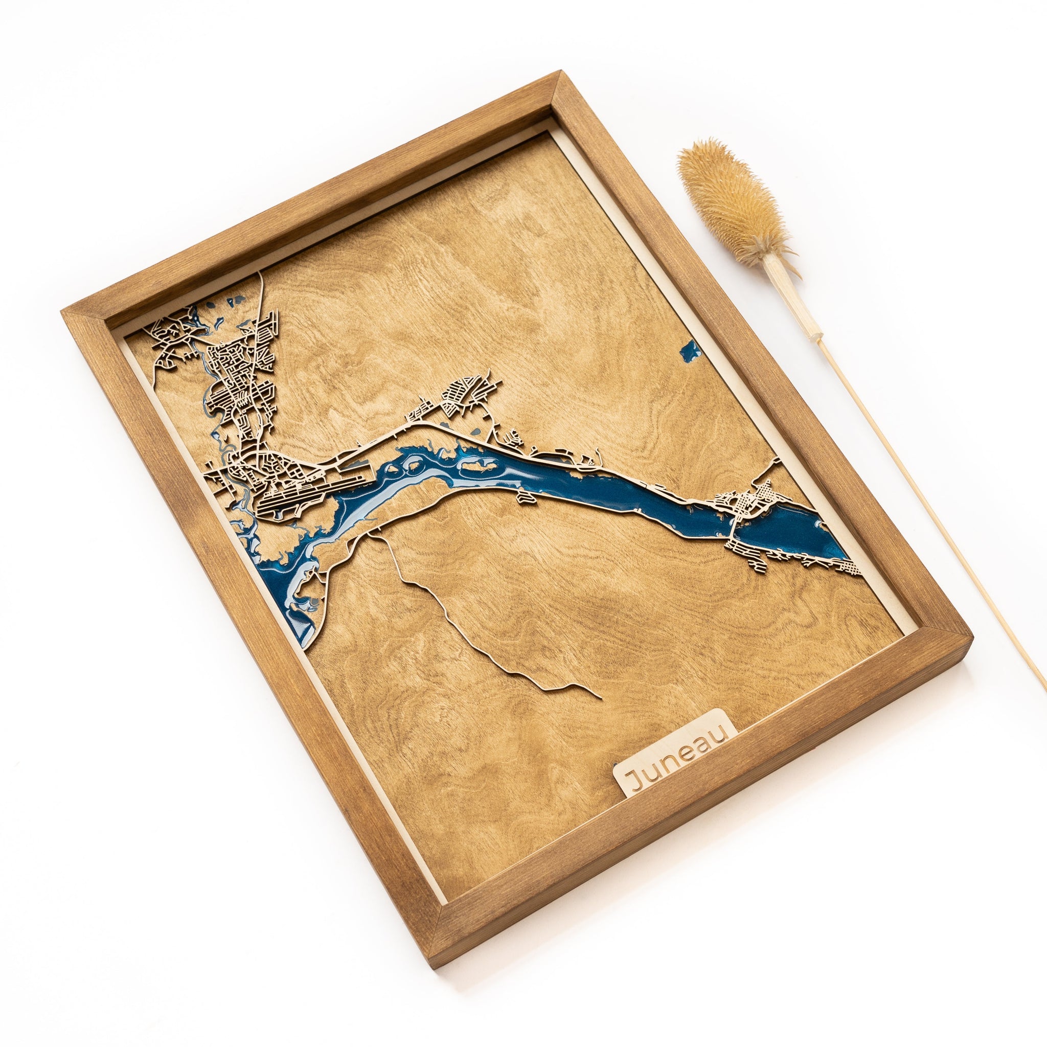 Juneau Themed Gift | City Map Housewarming Gift | Wall Art