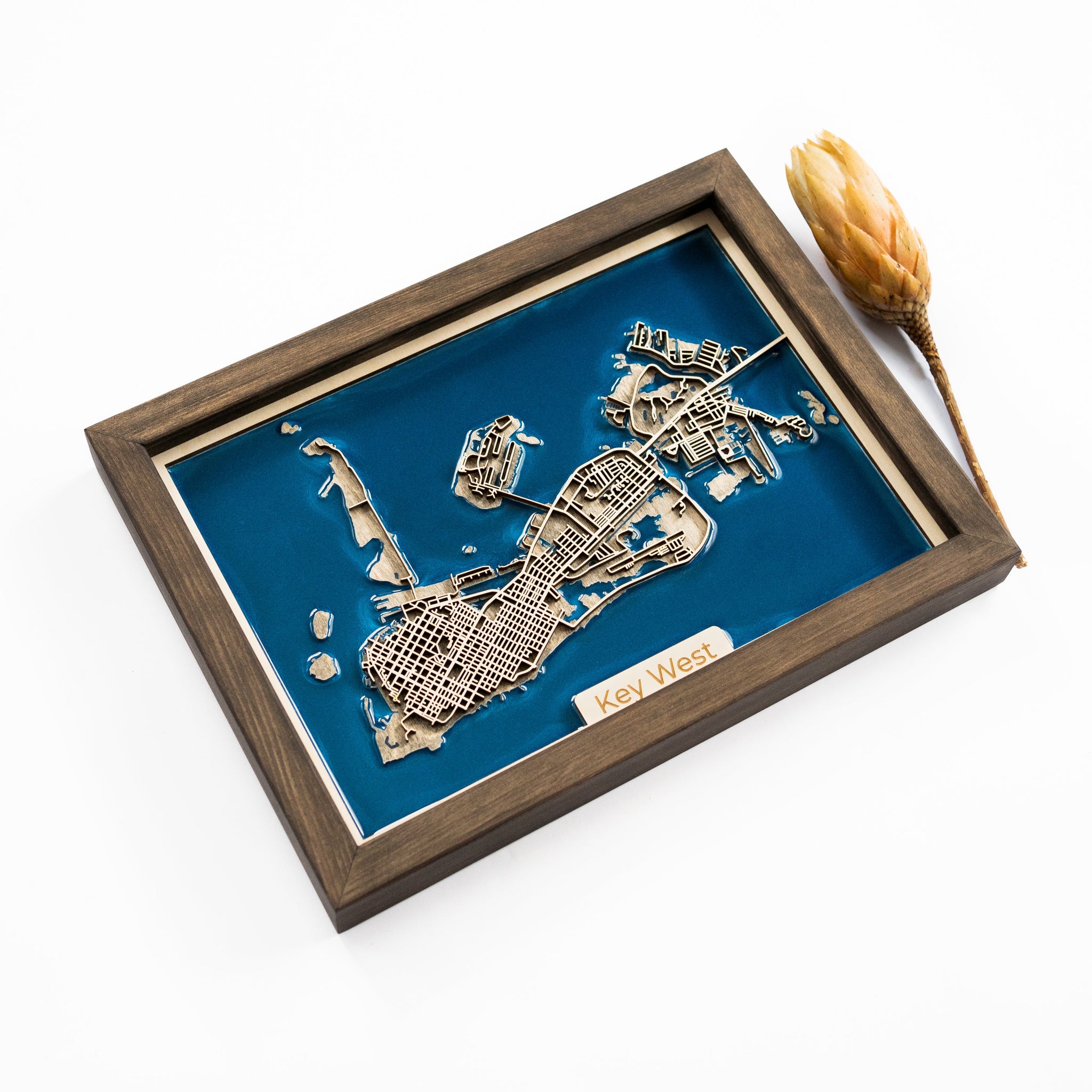 Key West Themed Gift | Original Map Artwork | Custom Map Art