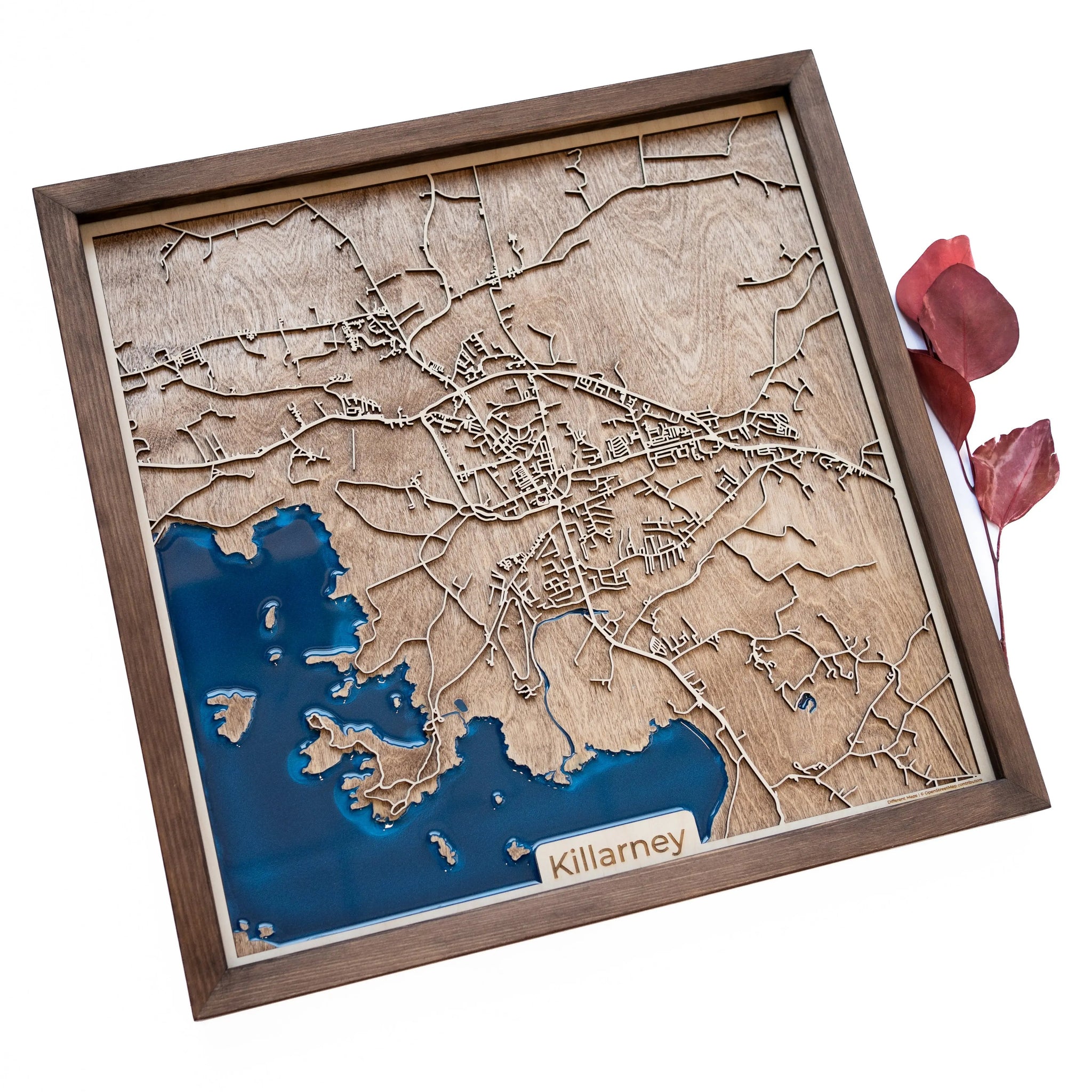 Killarney Themed Gift | Custom Wooden Map | DifferentMaps