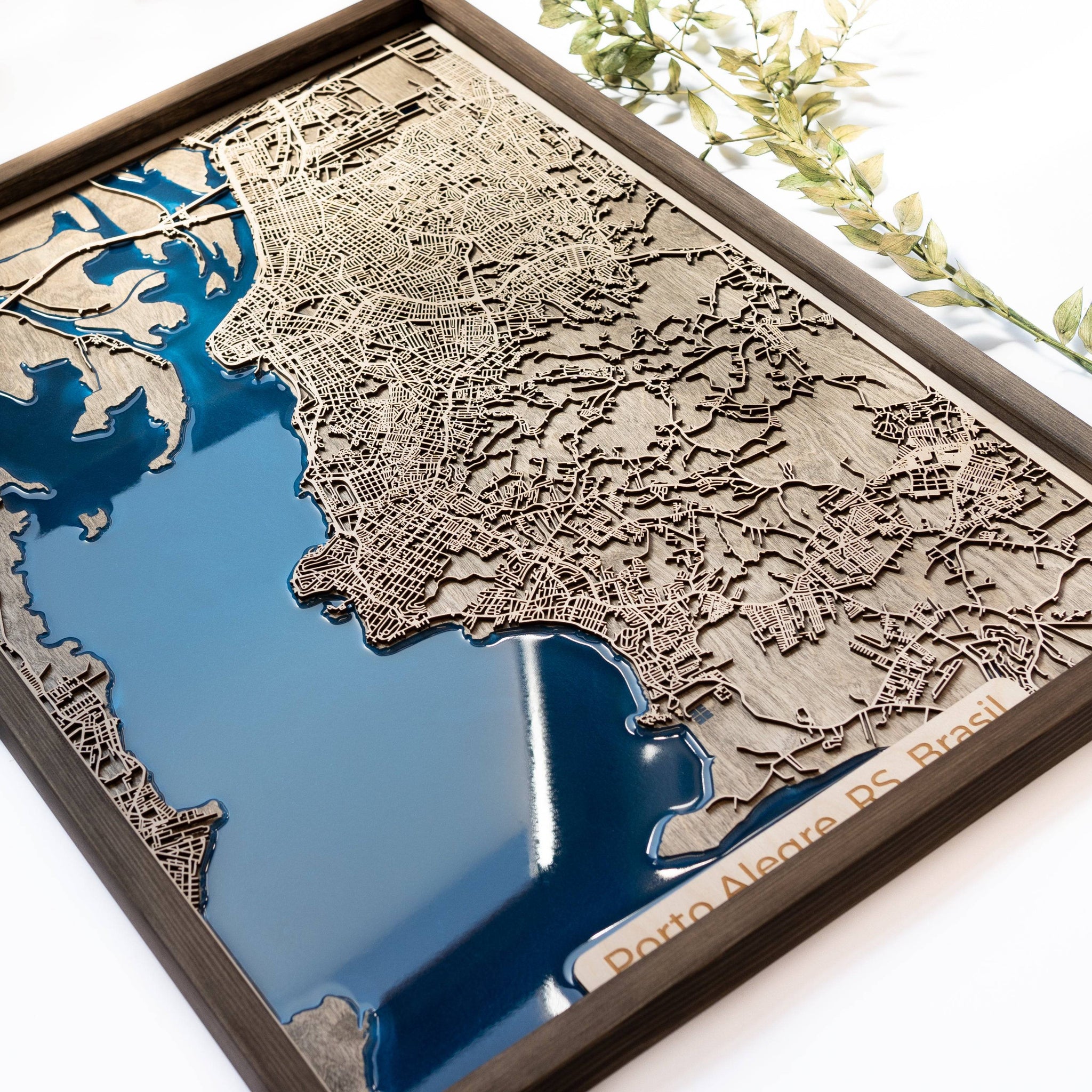 Custom City Themed Gift | Wooden Map | Different Maps