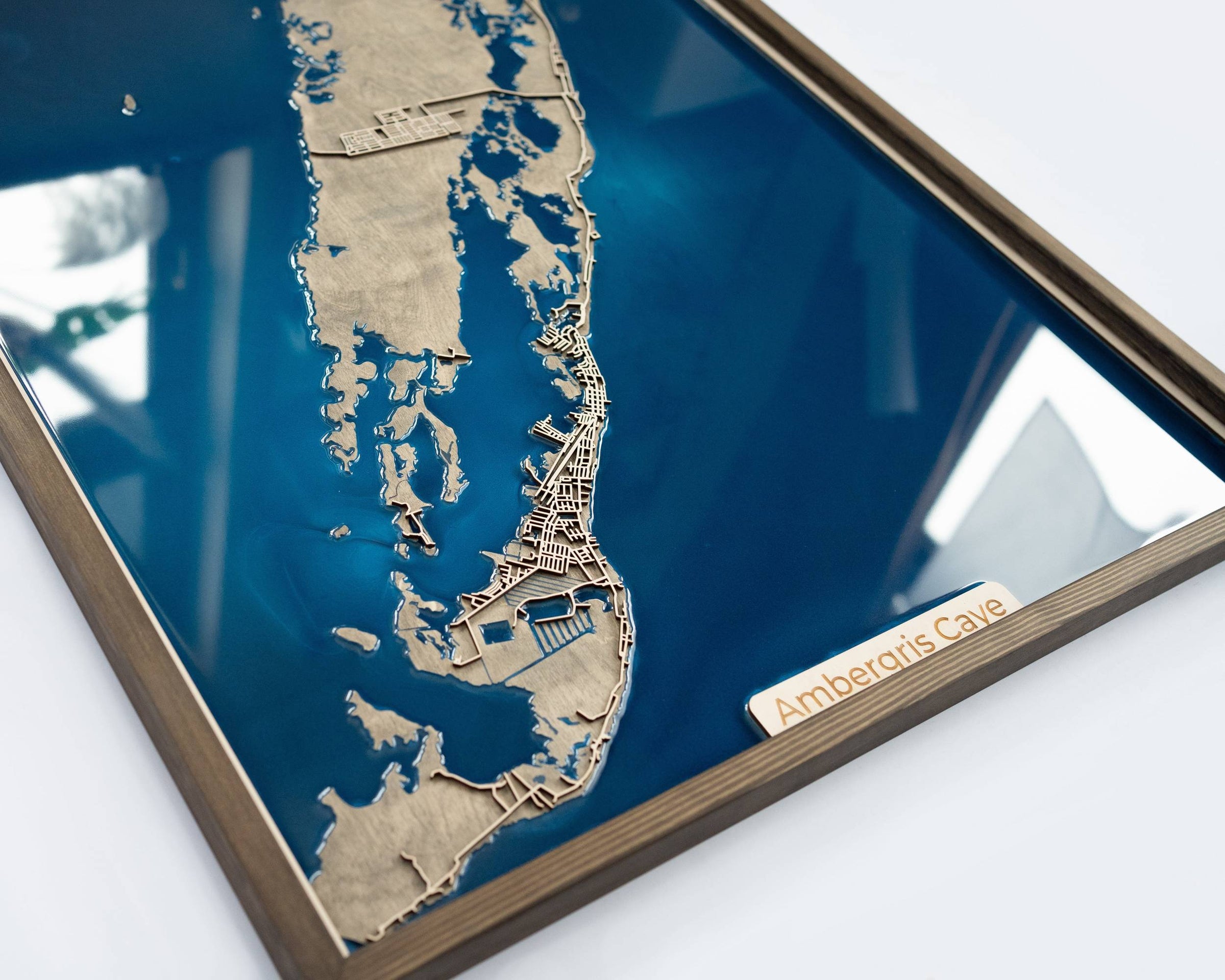 Different Maps | Finest laser cut wooden maps with epoxy resin