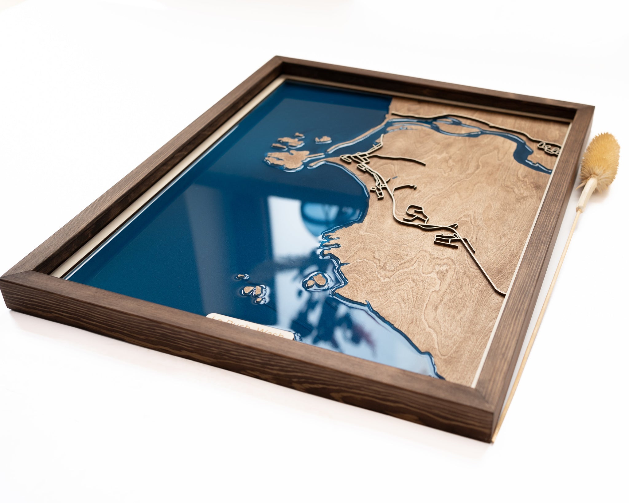 La Push Map | Wood and Epoxy