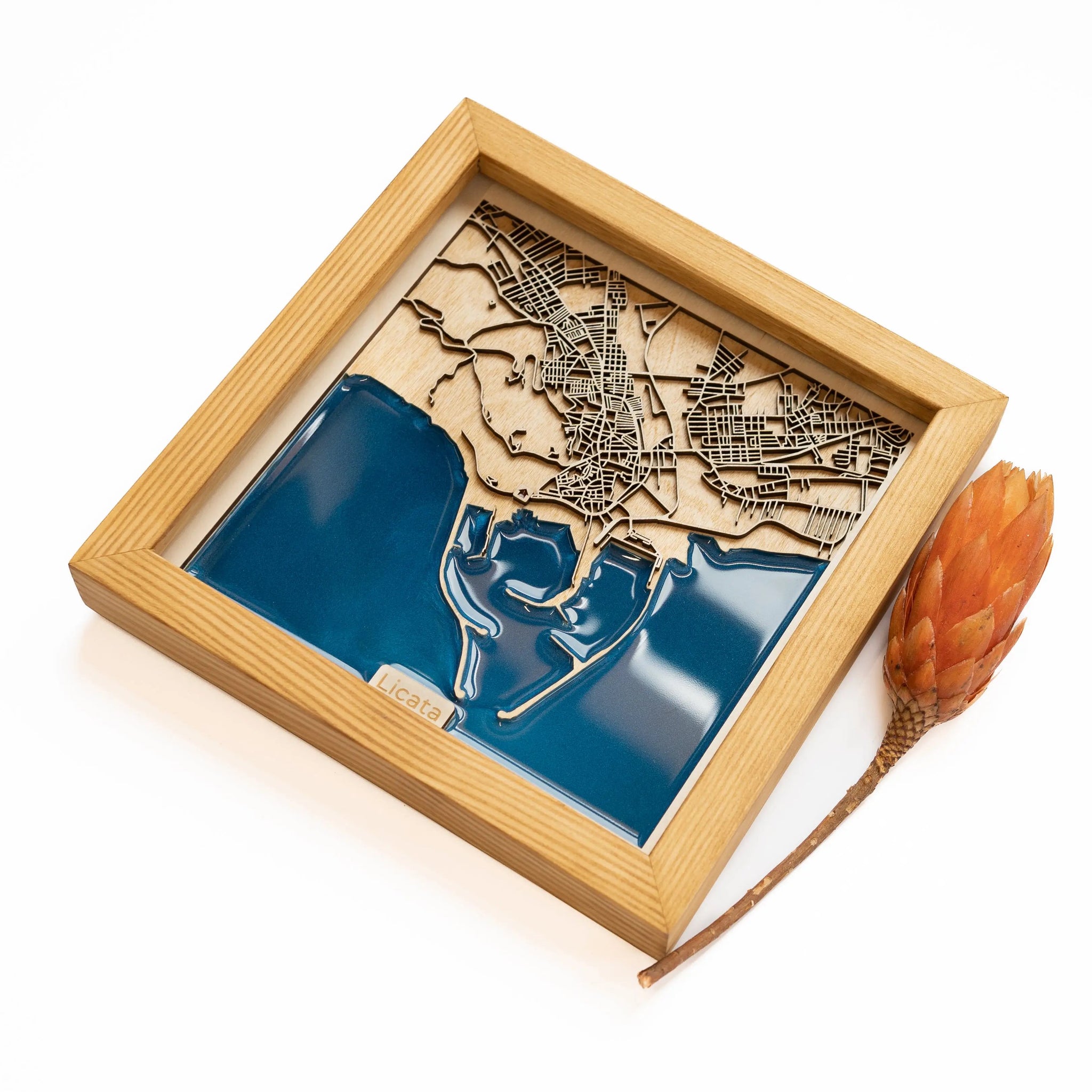 Licata Themed Gift | Custom Wooden Map | DifferentMaps