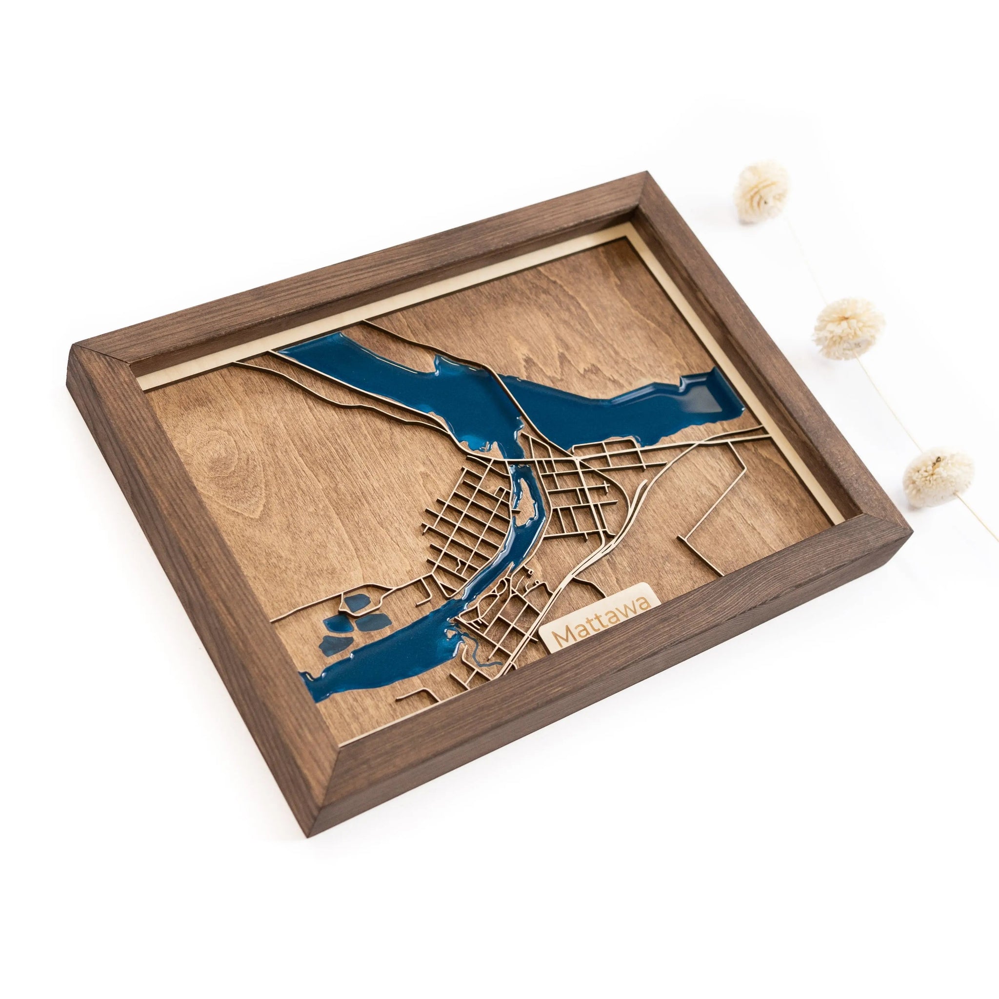 Mattawa Themed Gift | Wooden Maps - Different Maps