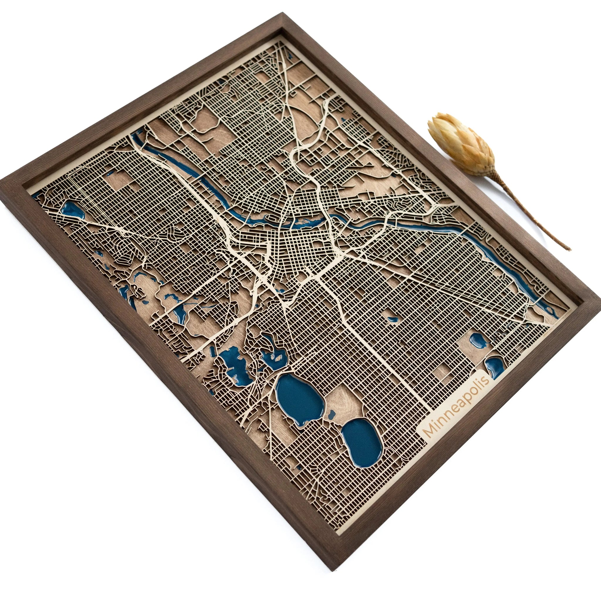 Minneapolis Themed Gift | Custom City Decor | DifferentMaps