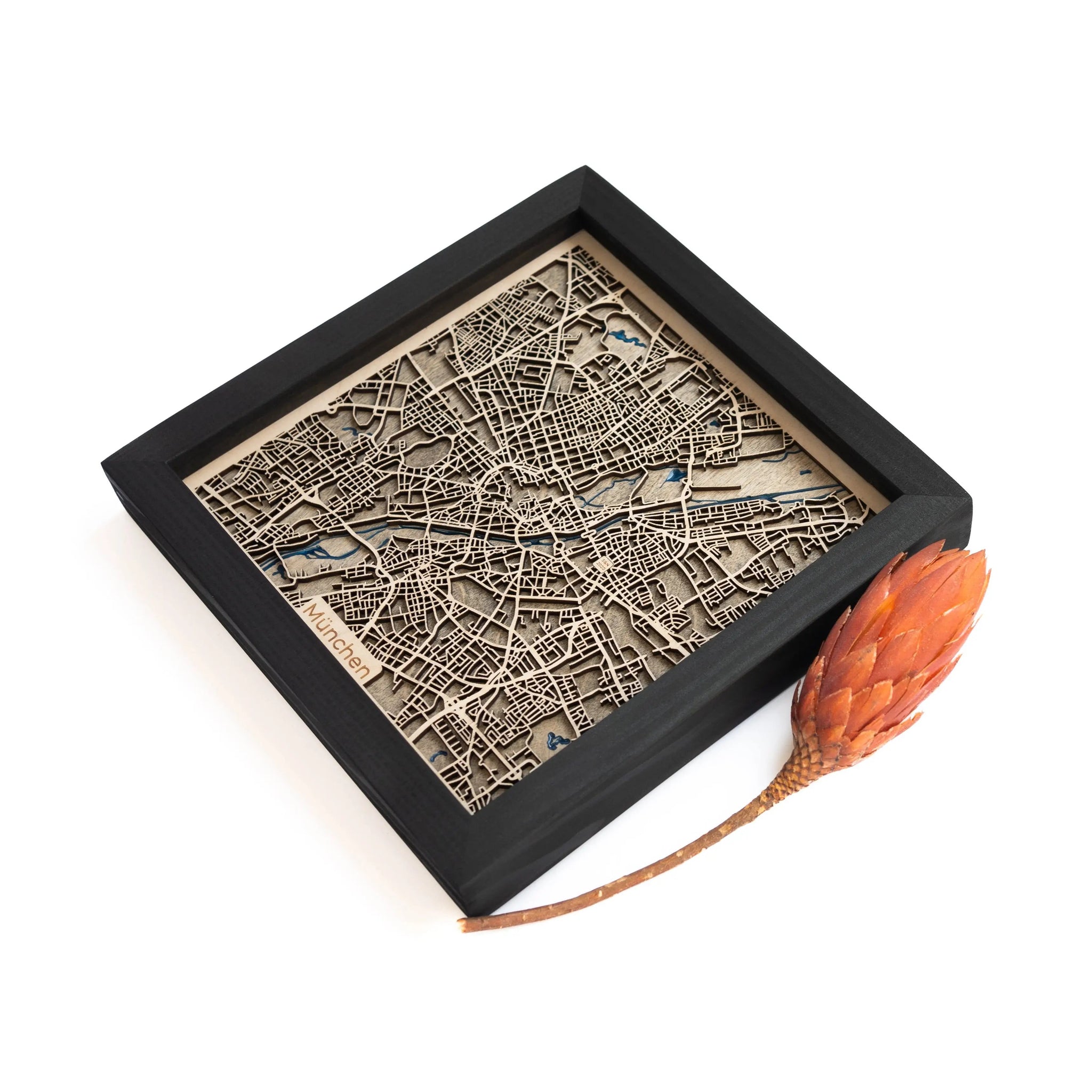 München Themed Gift | Unique Map Design | City Map Art