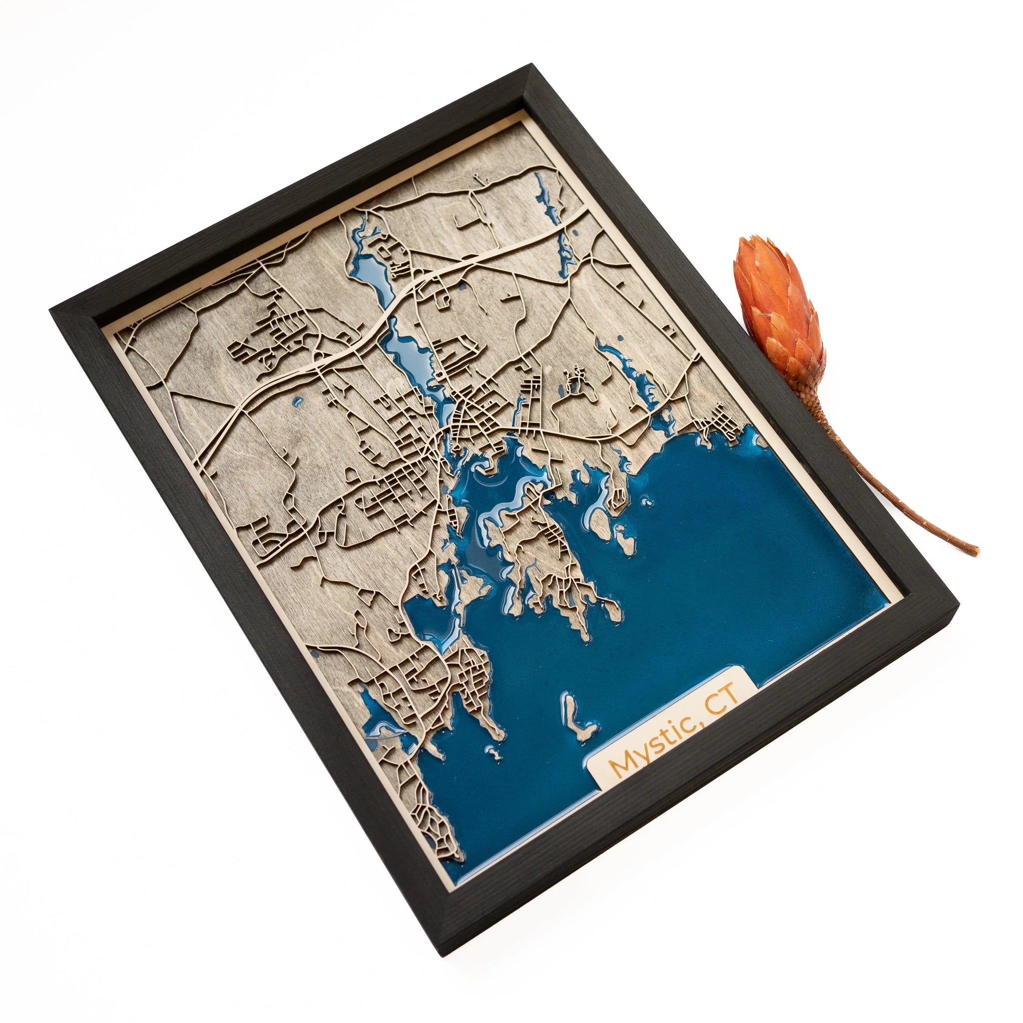 Mystic Themed Gift | Creative Map Design | Wooden Map