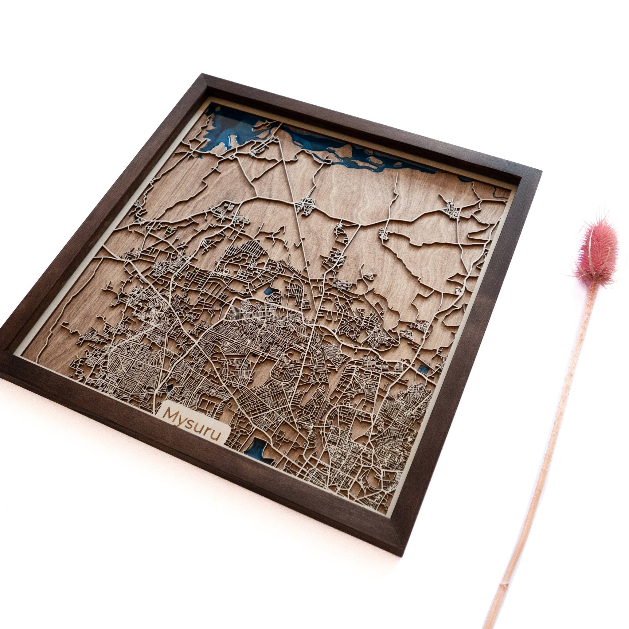 Mysuru Themed Gift | Unique Wooden Map | DifferentMaps