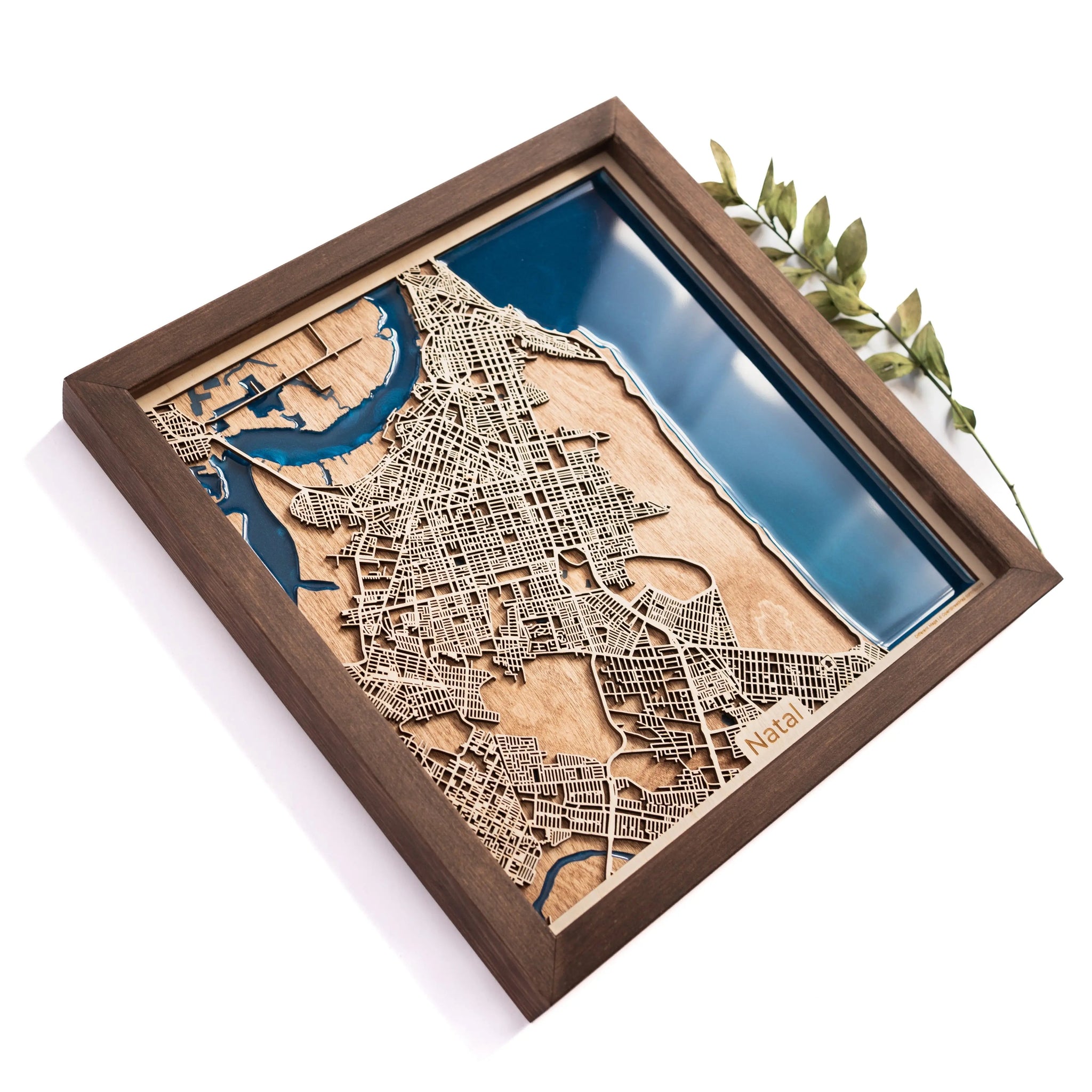 Natal Themed Gift | Custom-made Map | Handcrafted Art