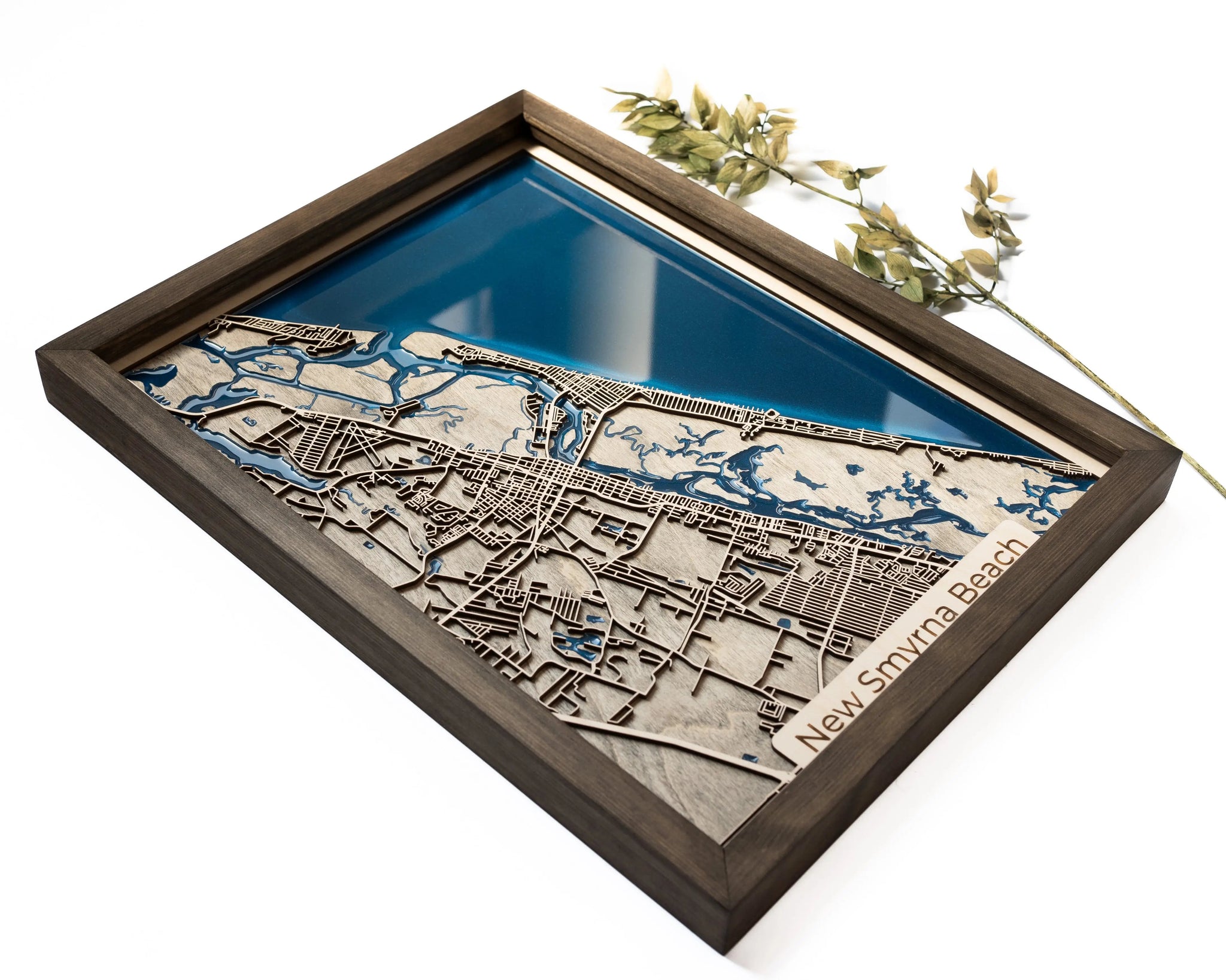 New Smyrna Beach Themed Gift | Wooden Maps | Different Maps