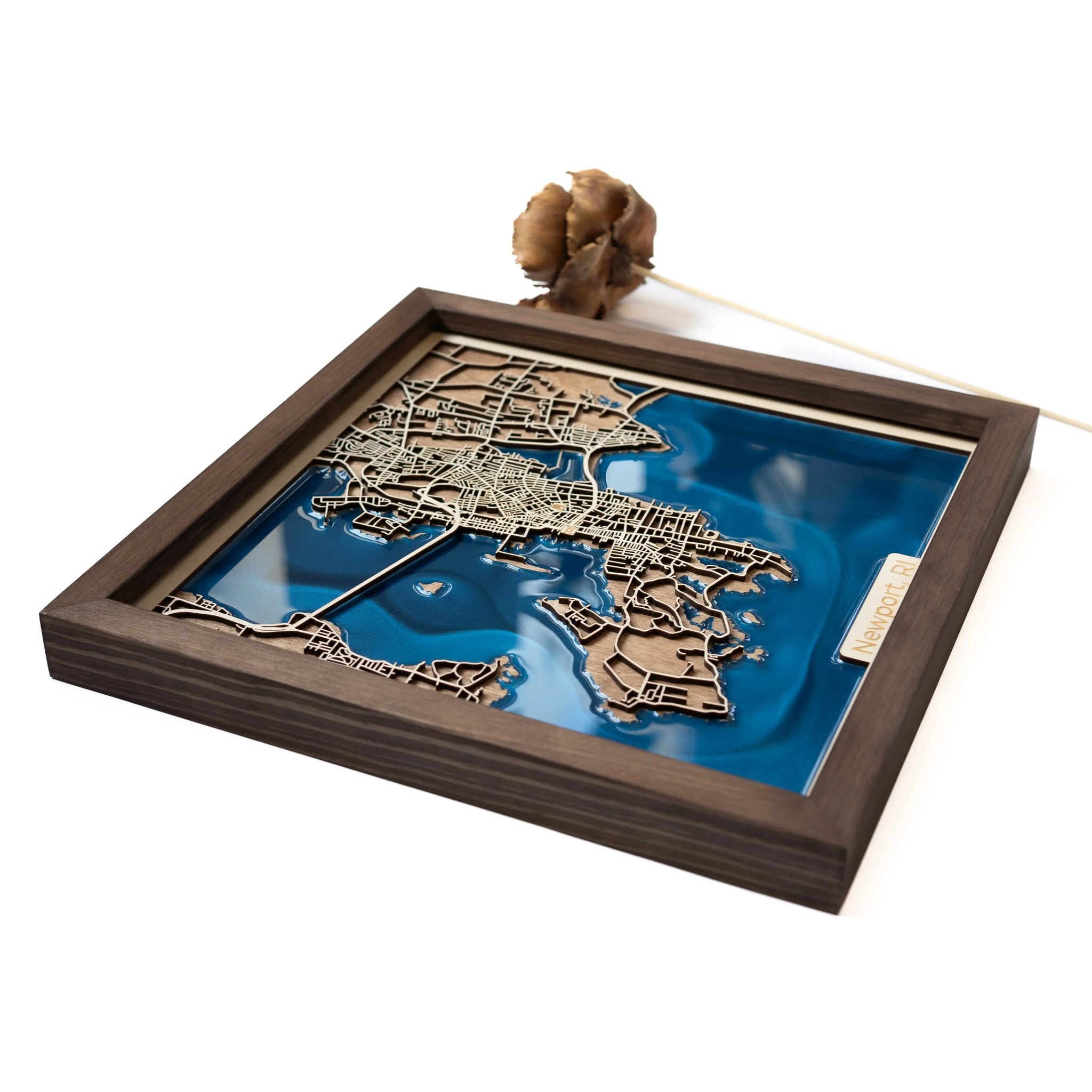 Newport Themed Gift | Exquisite Wooden Map | Different Maps