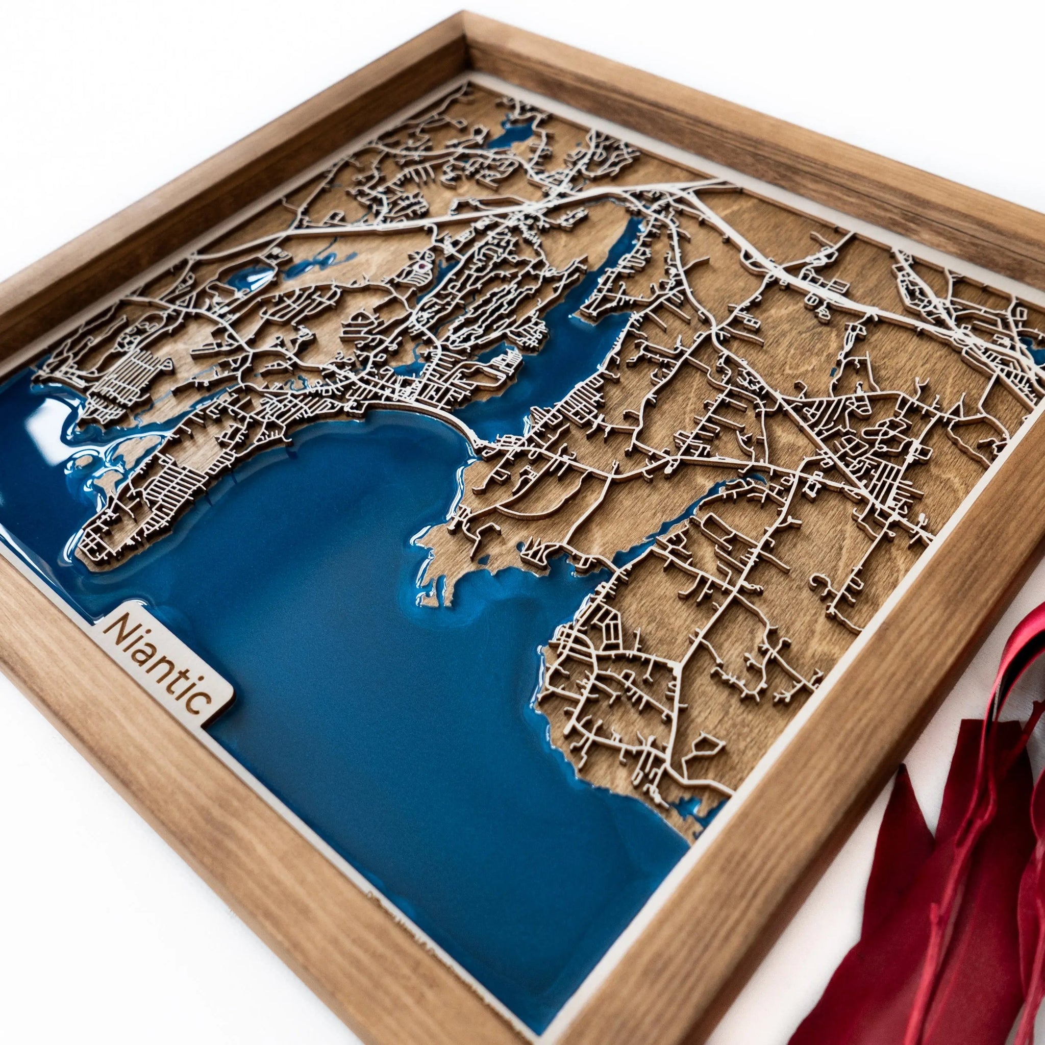 Niantic Themed Gift | Custom Wooden Map | Different Maps