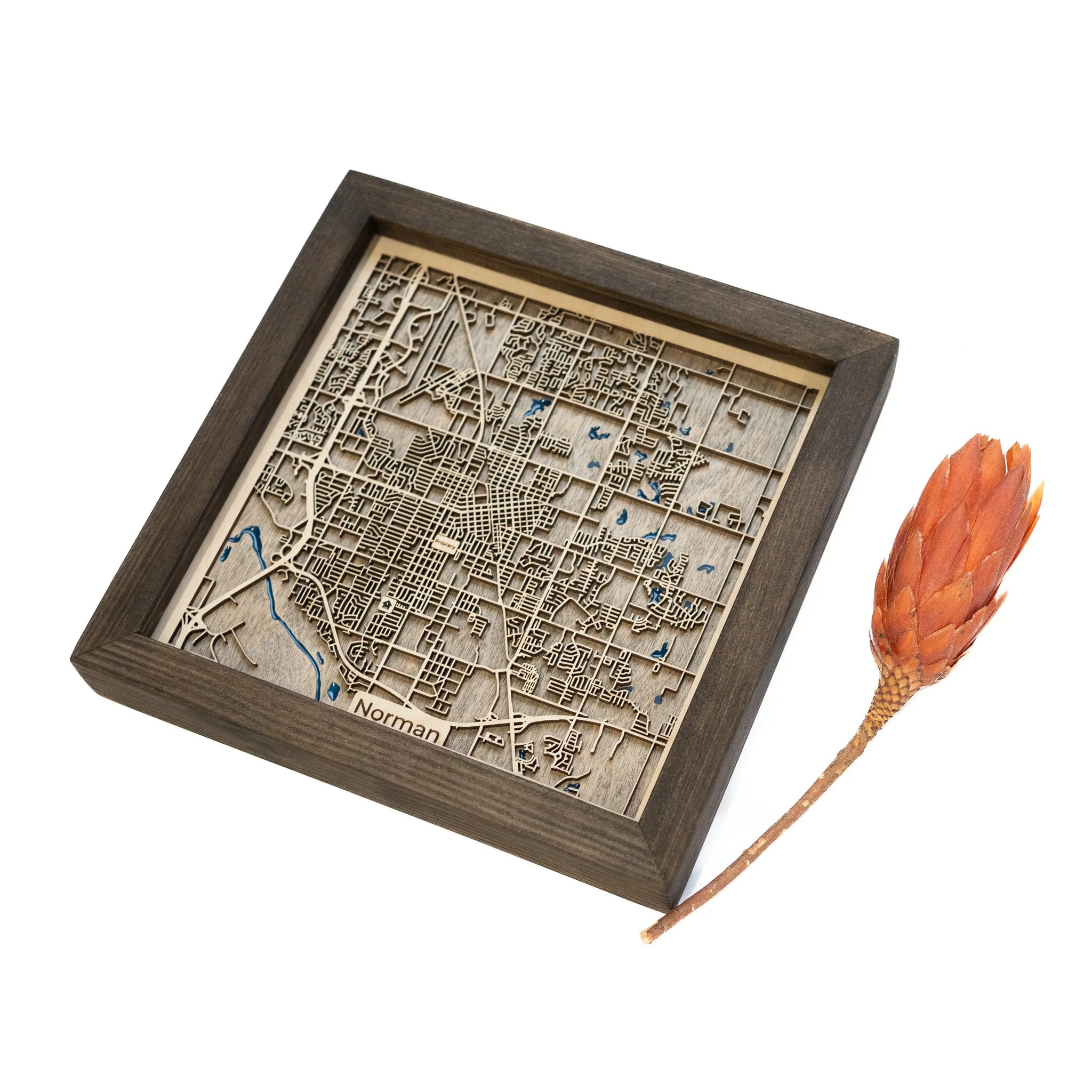 Norman Themed Gift | Custom Wooden Map | Different Maps