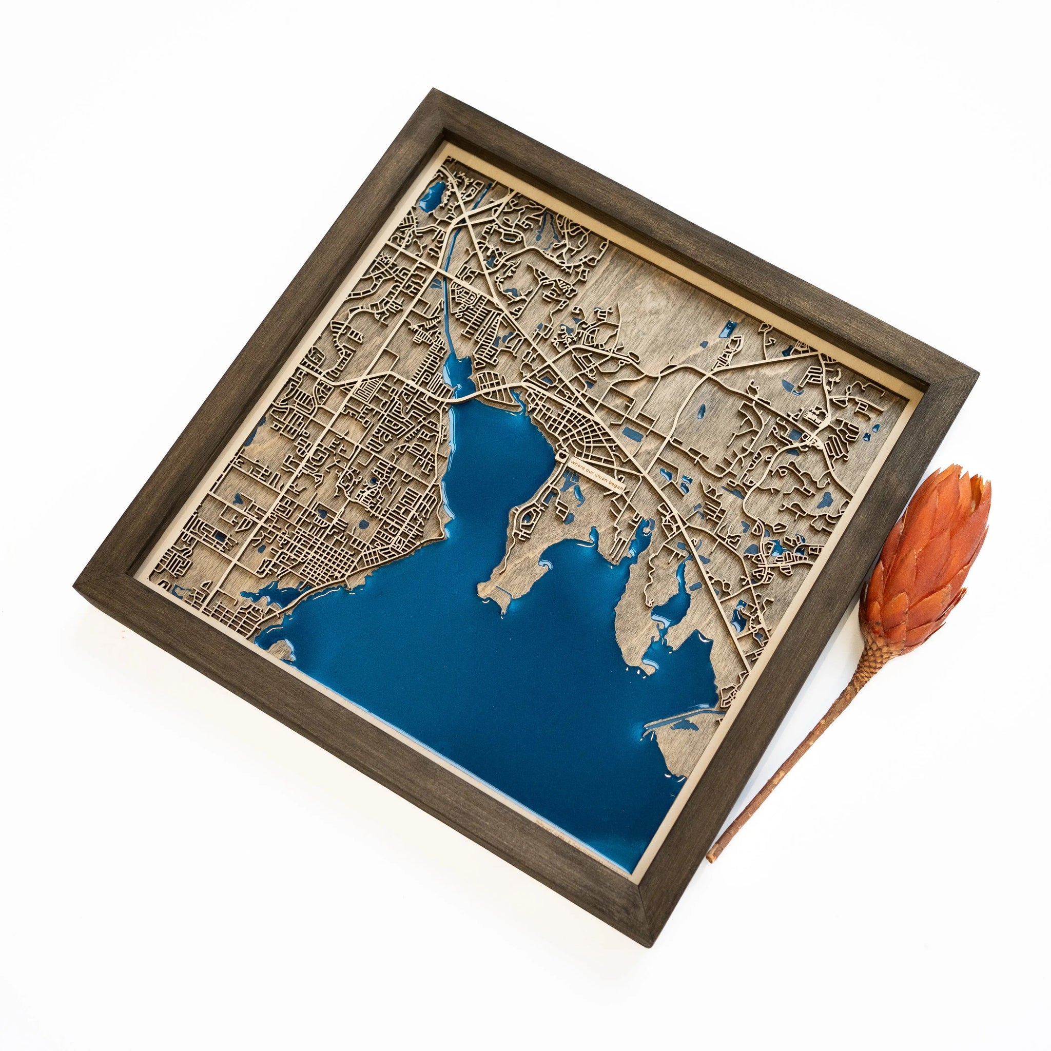 Oldsmar Themed Gift | Handmade Decor | Laser Cut City Map