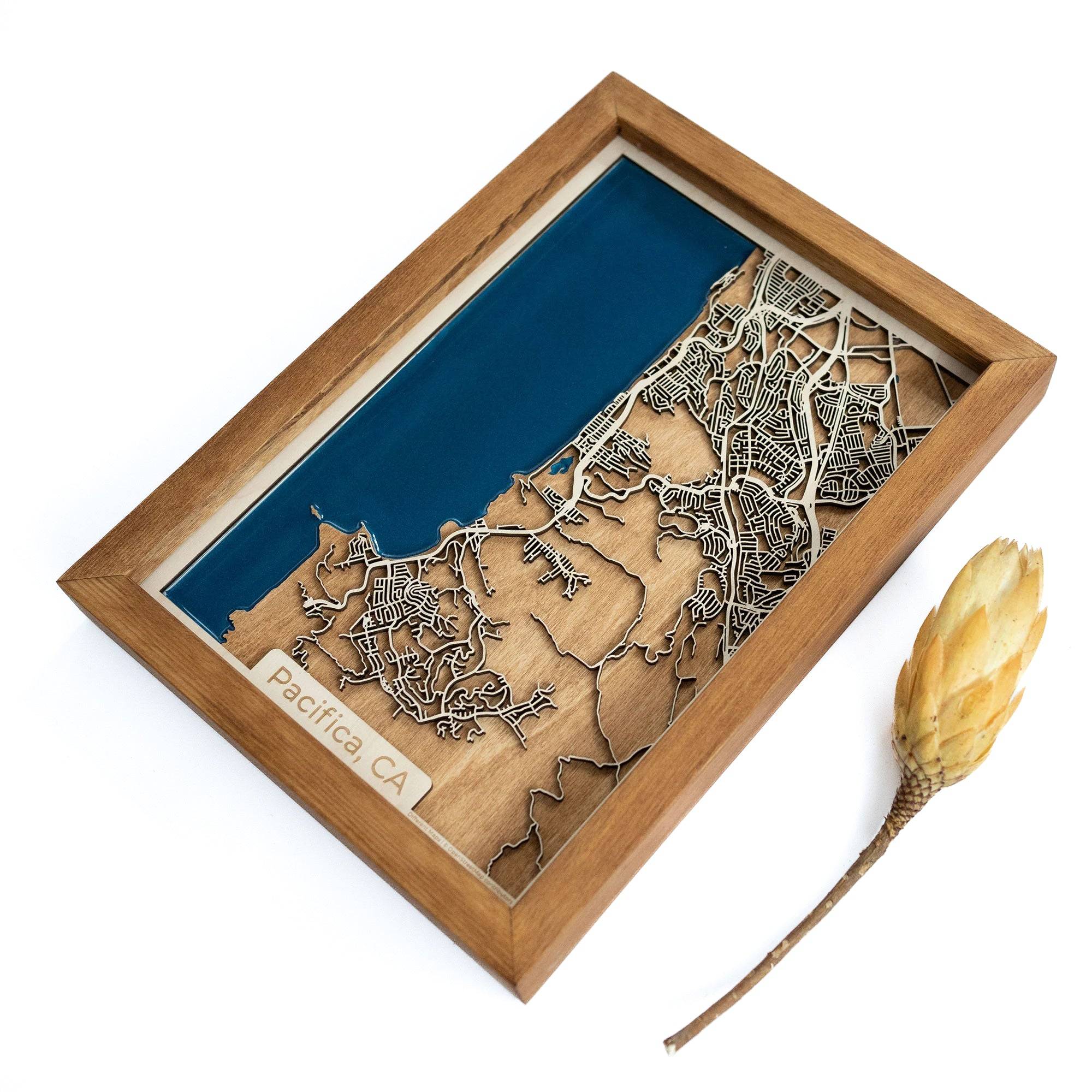 Pacifica Themed Gift | Custom Wooden Map | DifferentMaps