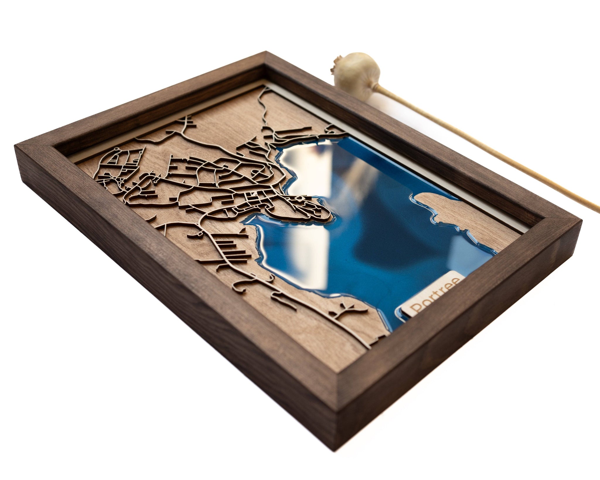 Portree Themed Gift | Custom Wooden Map | DifferentMaps