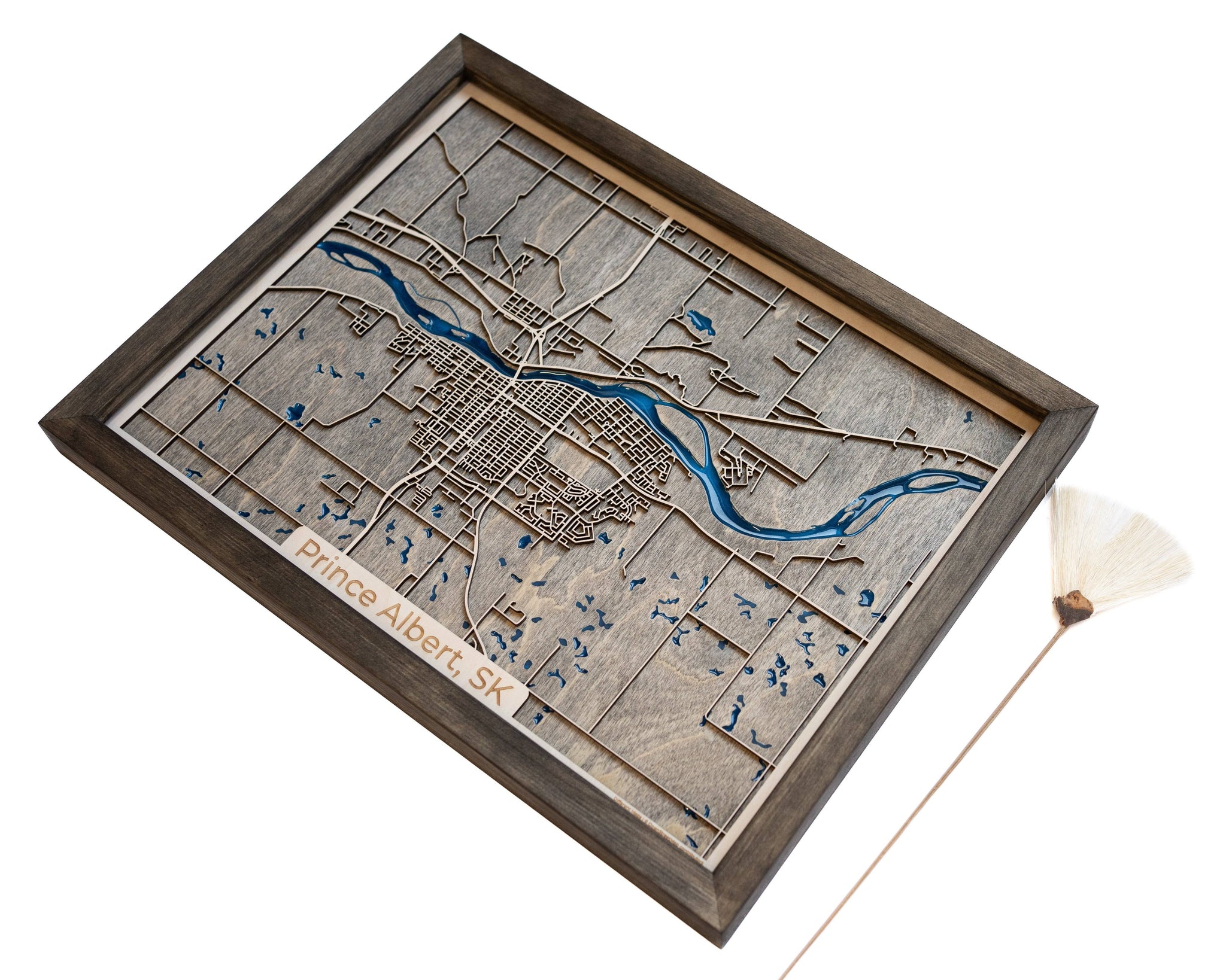 Prince Albert Map | Wood and Epoxy