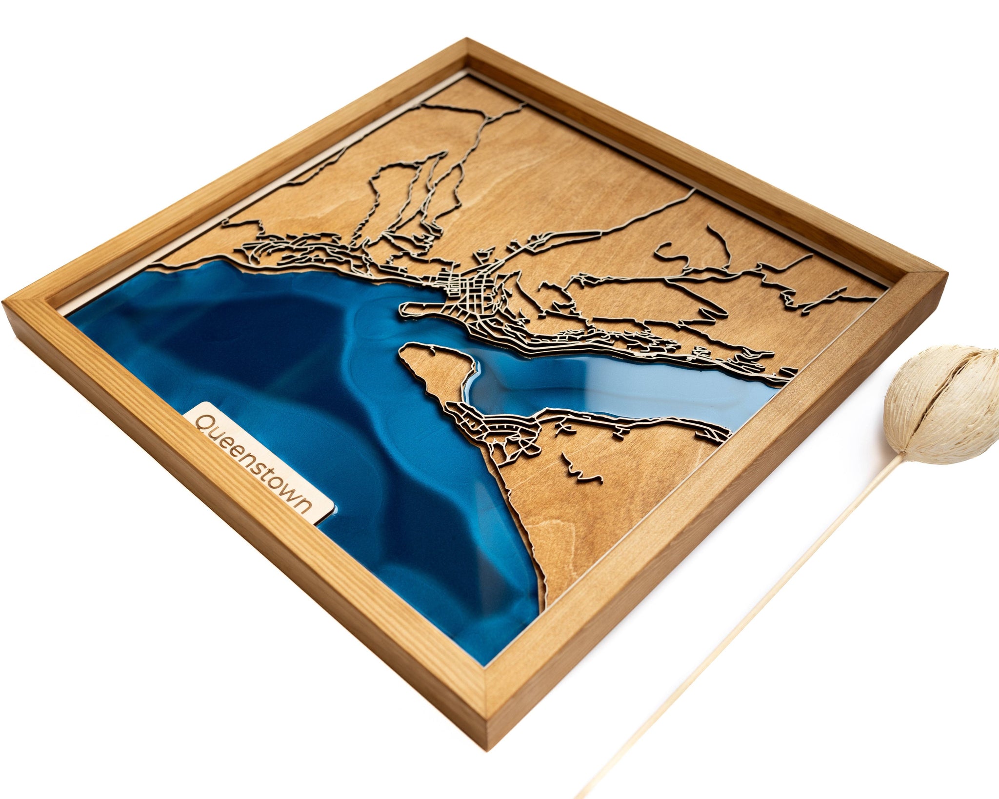 Queenstown Themed Gift | Wooden Map | Different Maps