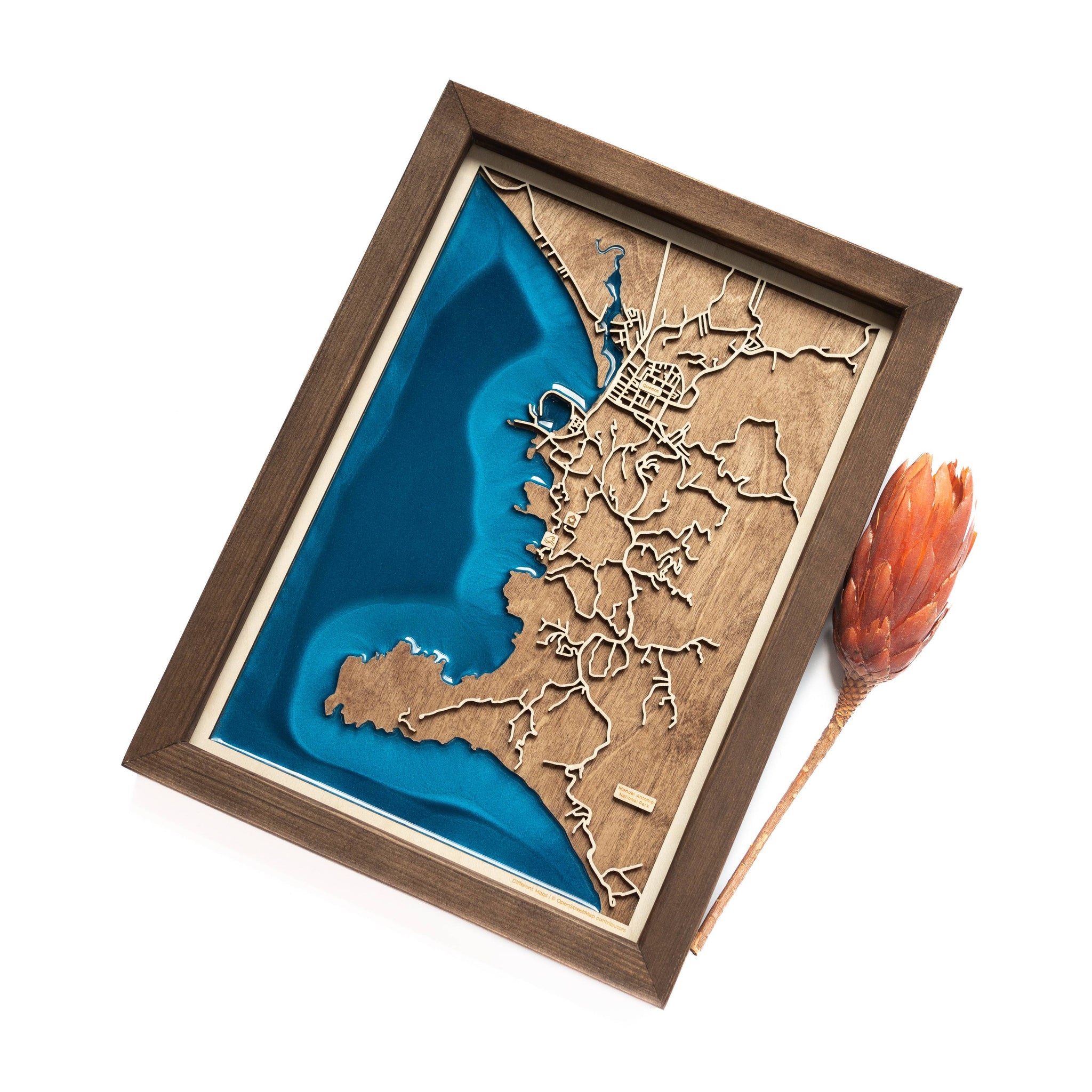 Quepos Themed Gift | Unique Wooden Map | Different Maps