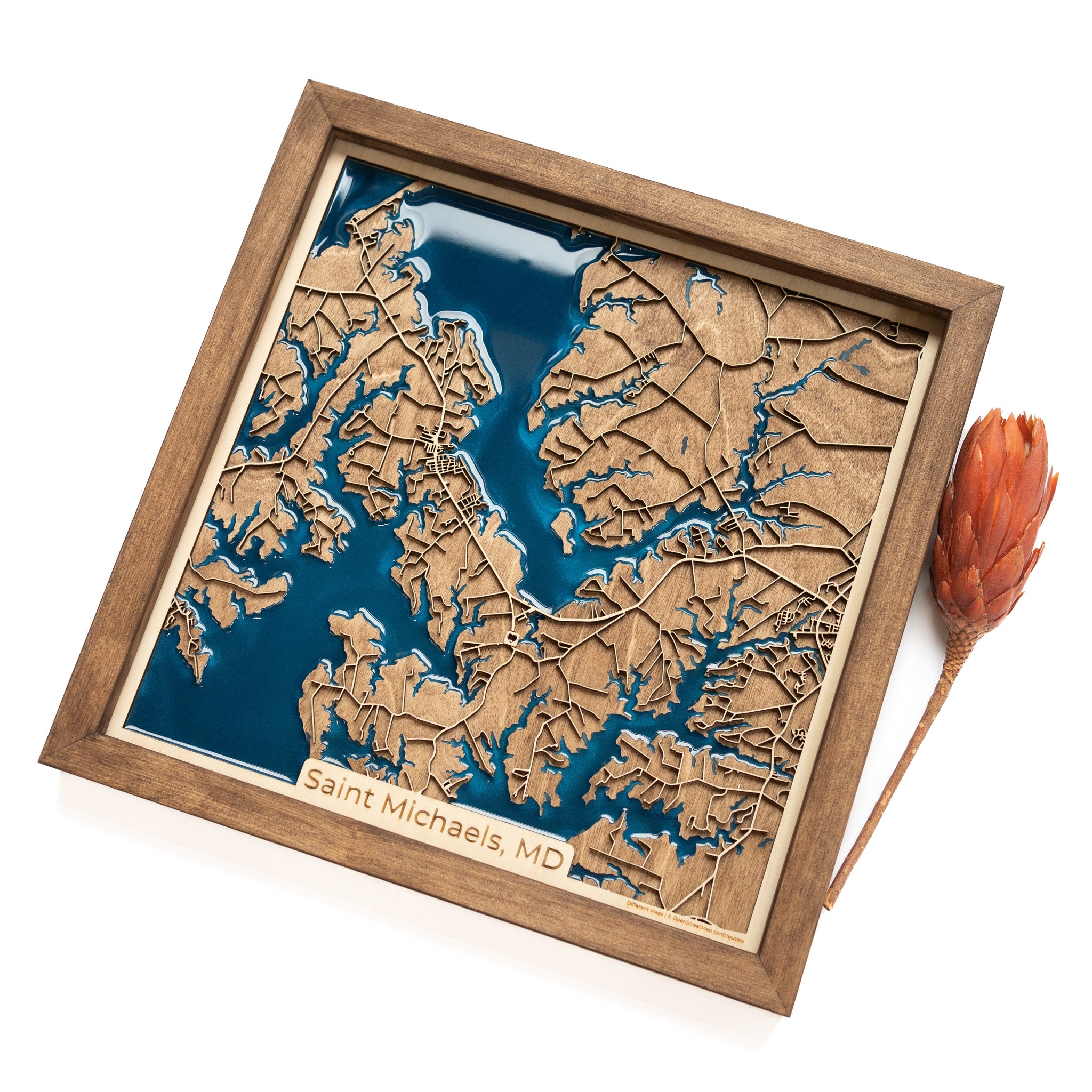 Saint Michaels Themed Gift | City Map Housewarming Gift