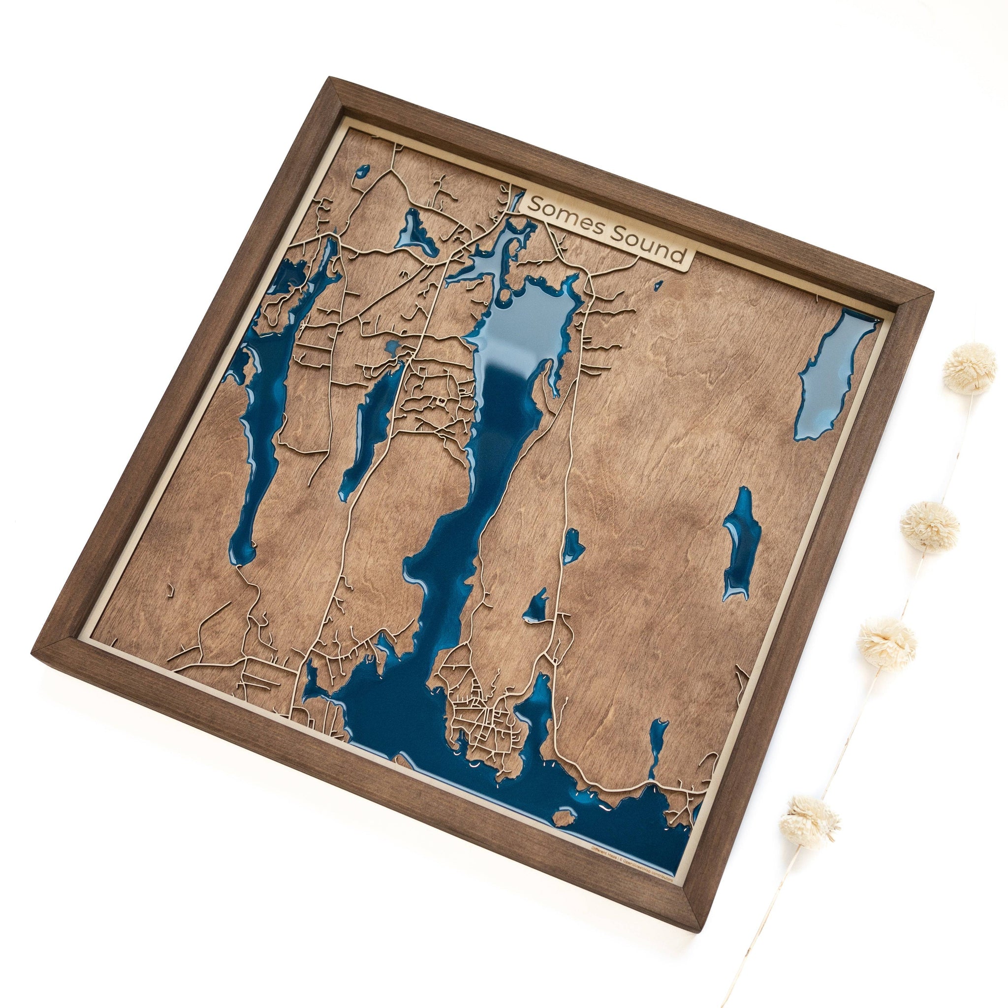 Somes Sound Themed Gift | Wooden Map | Different Maps