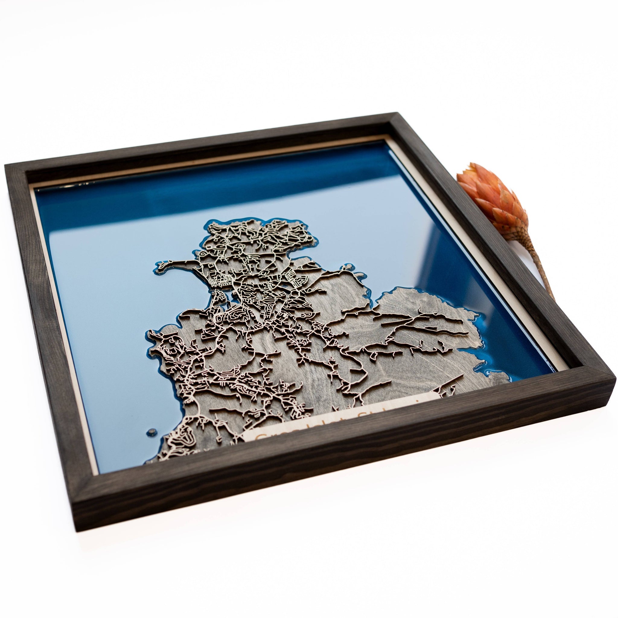 Gros Islet Themed Gift | Extraordinary Design | Wooden Map