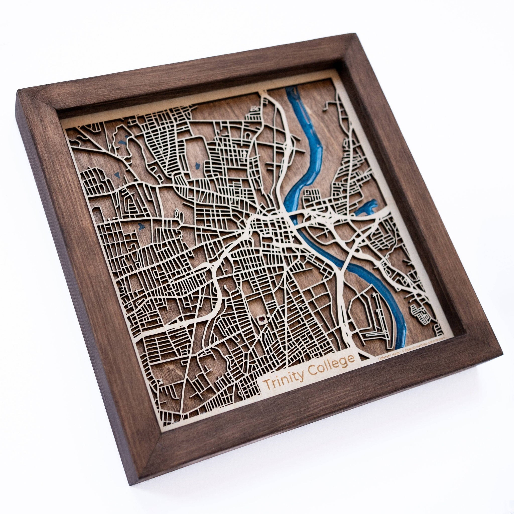 Clasroom Maps Themed Gift | Handcrafted Wooden Wall Art