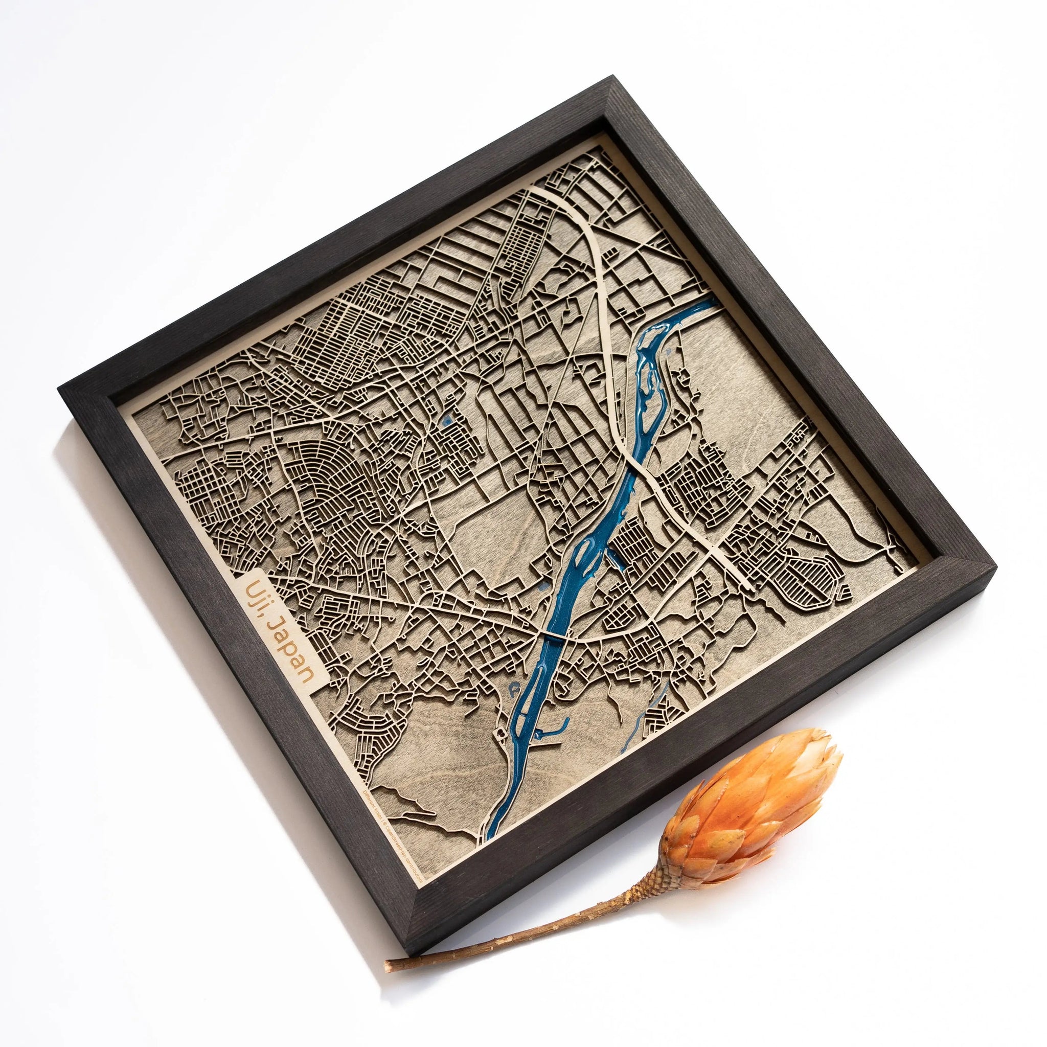 Uji Themed Gift | Handcrafted Wooden Map | DifferentMaps