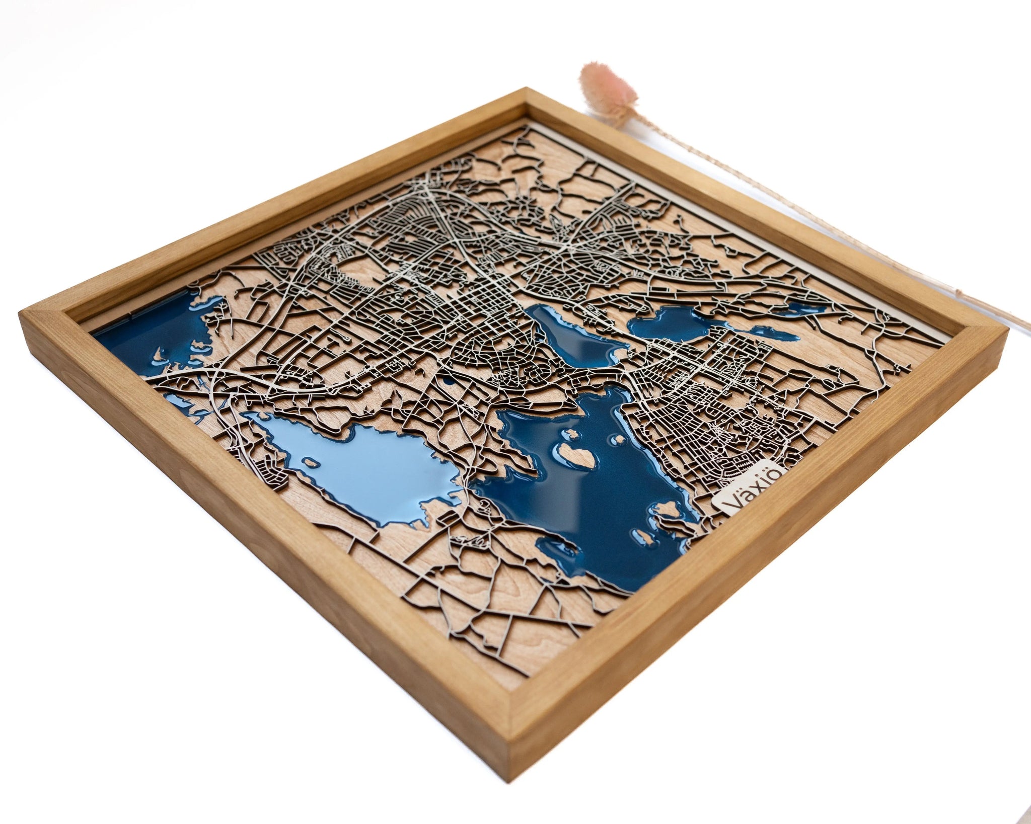 Växjö Themed Gift | Custom Wooden Map | DifferentMaps