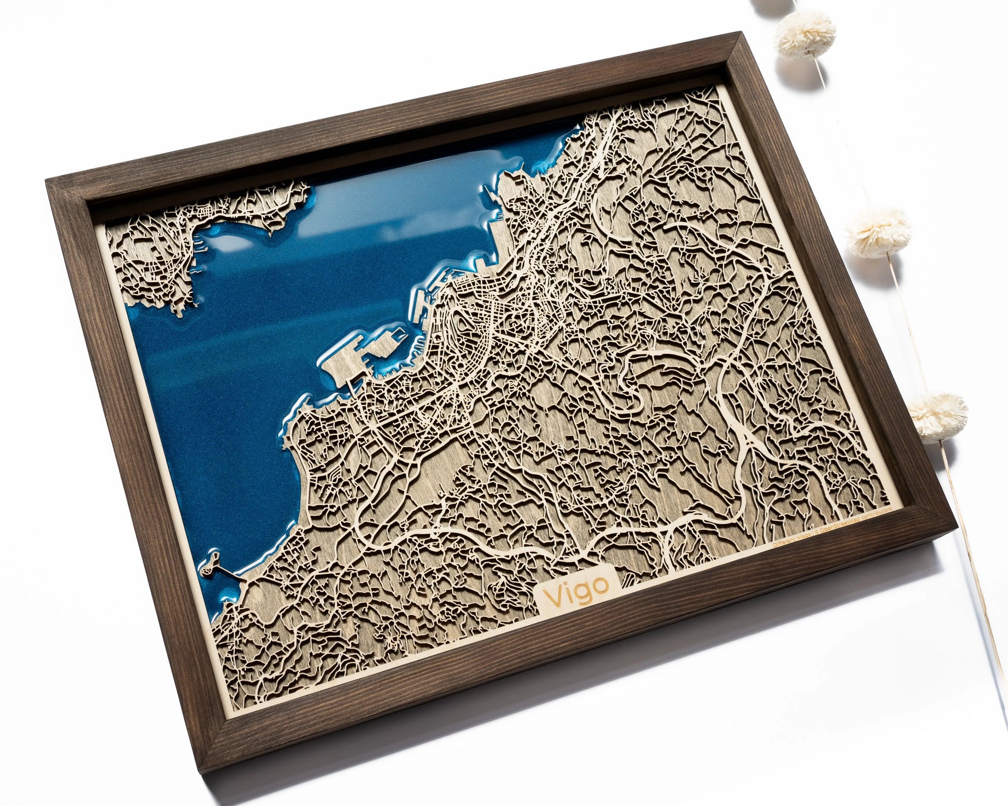 Vigo Themed Gift | Unique Wooden Map | DifferentMaps