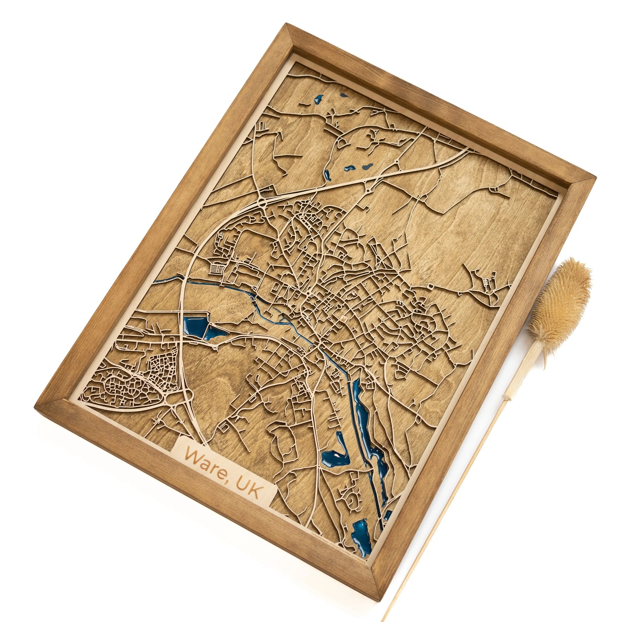 Ware Themed Gift | Custom Wooden Map | DifferentMaps
