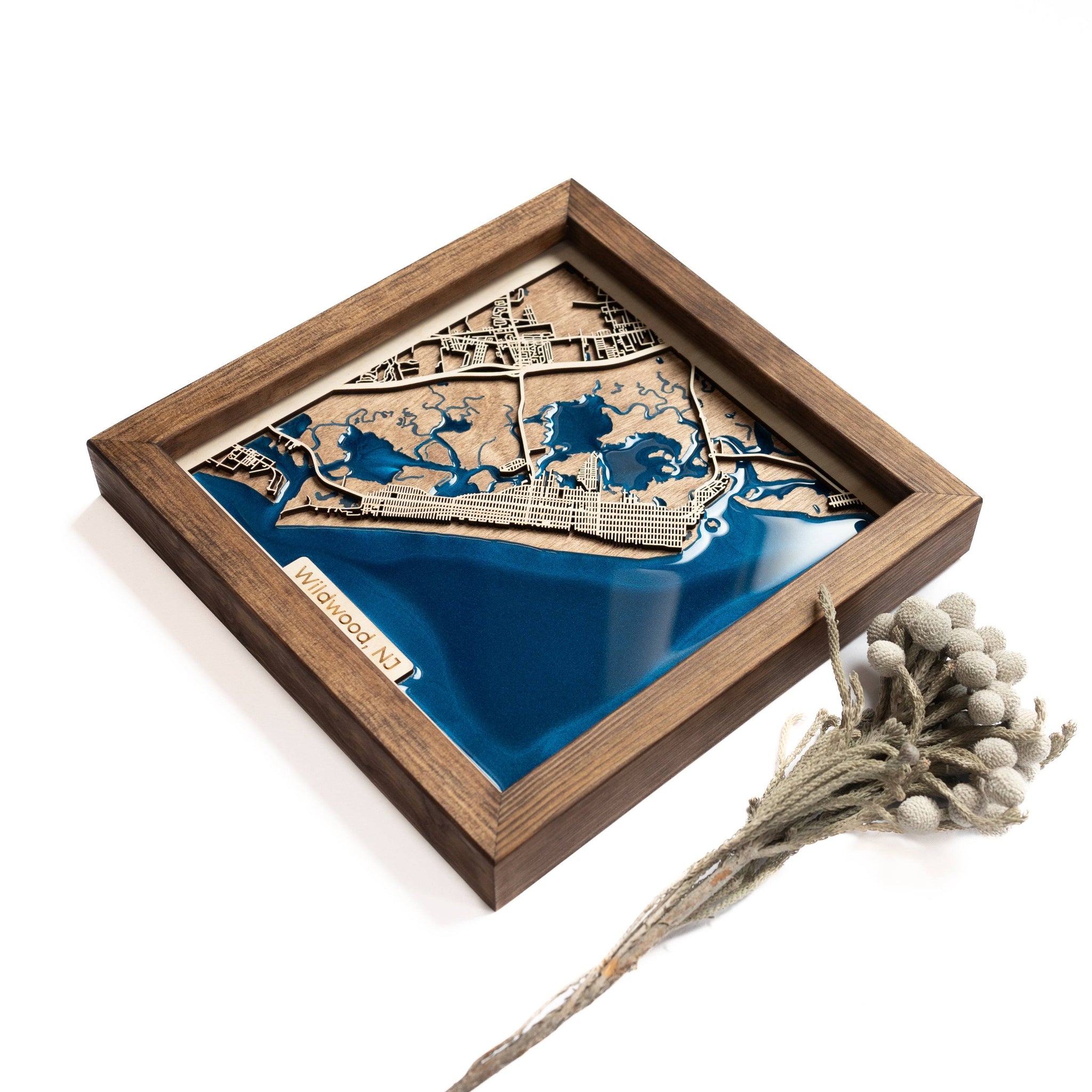 Wildwood Themed Gift | Wooden Map Artwork | DifferentMaps