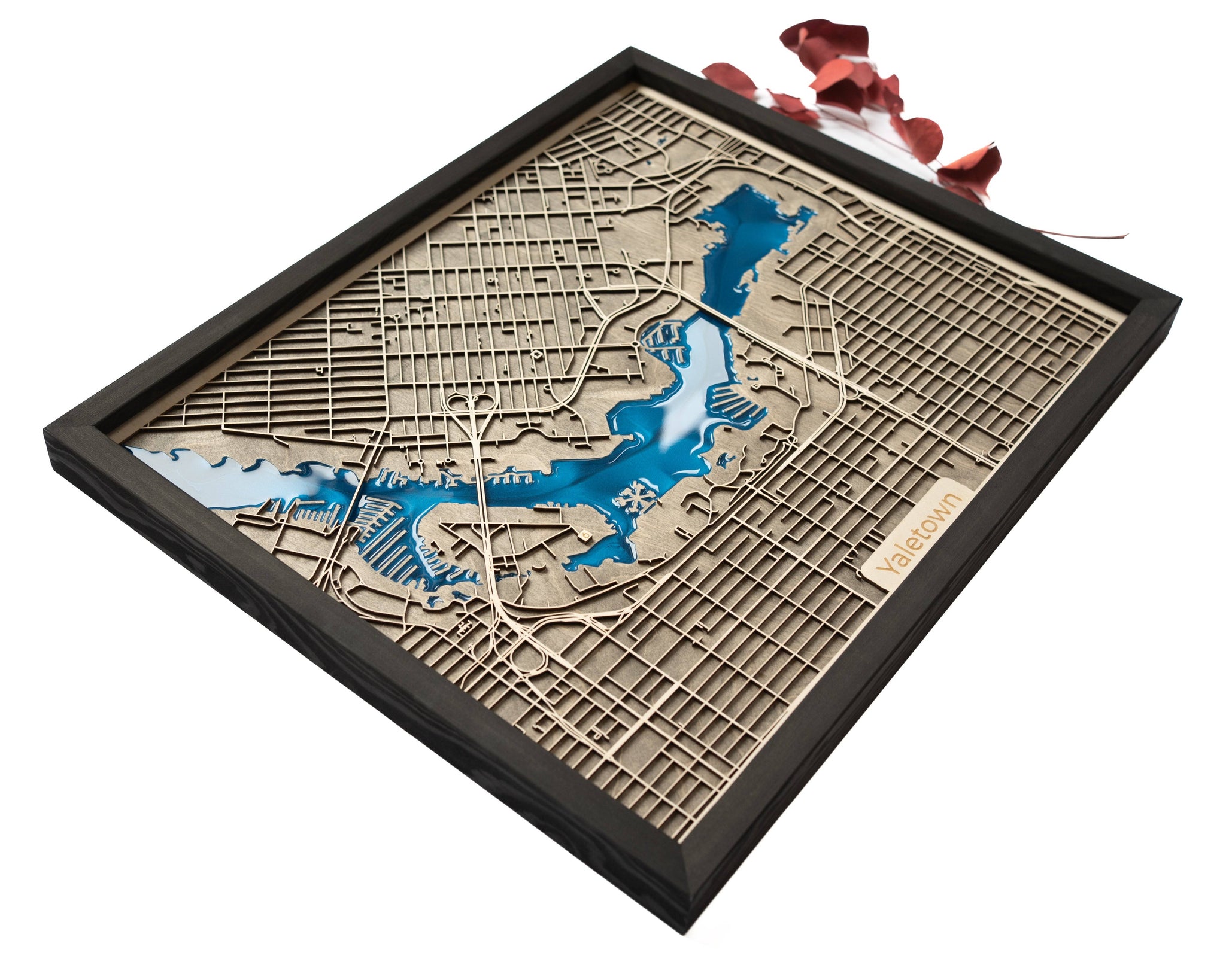 Yaletown Themed Gift | Custom Wooden Map | DifferentMaps