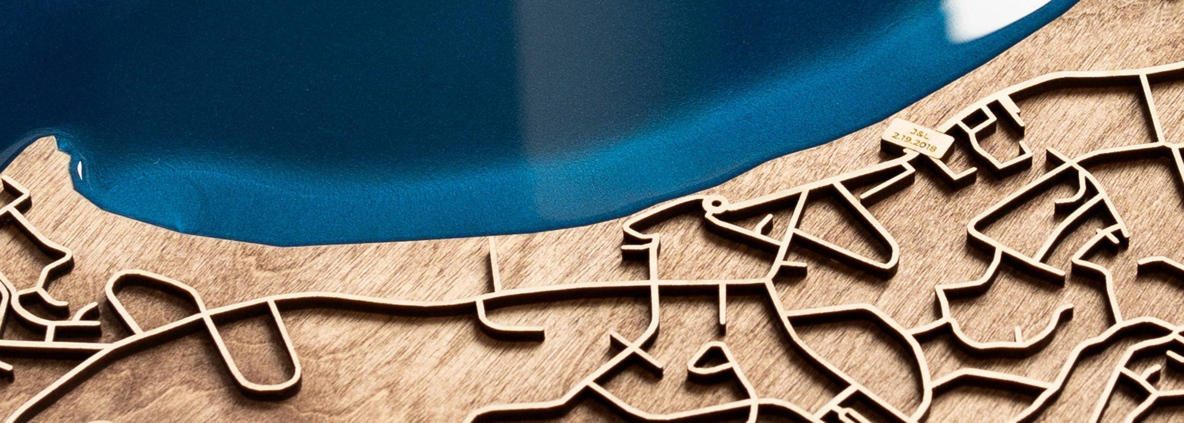 Different Maps | Finest laser cut wooden maps with epoxy resin