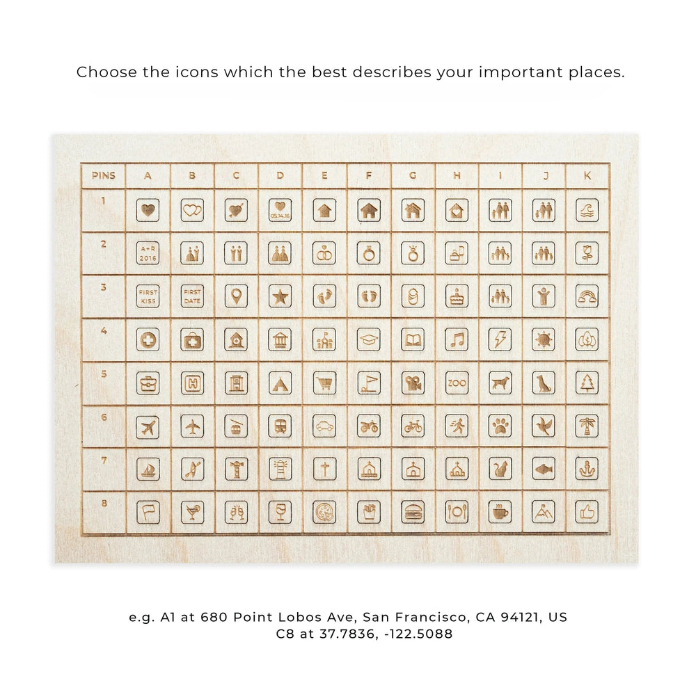 Napili Beach Map | Wood and Epoxy